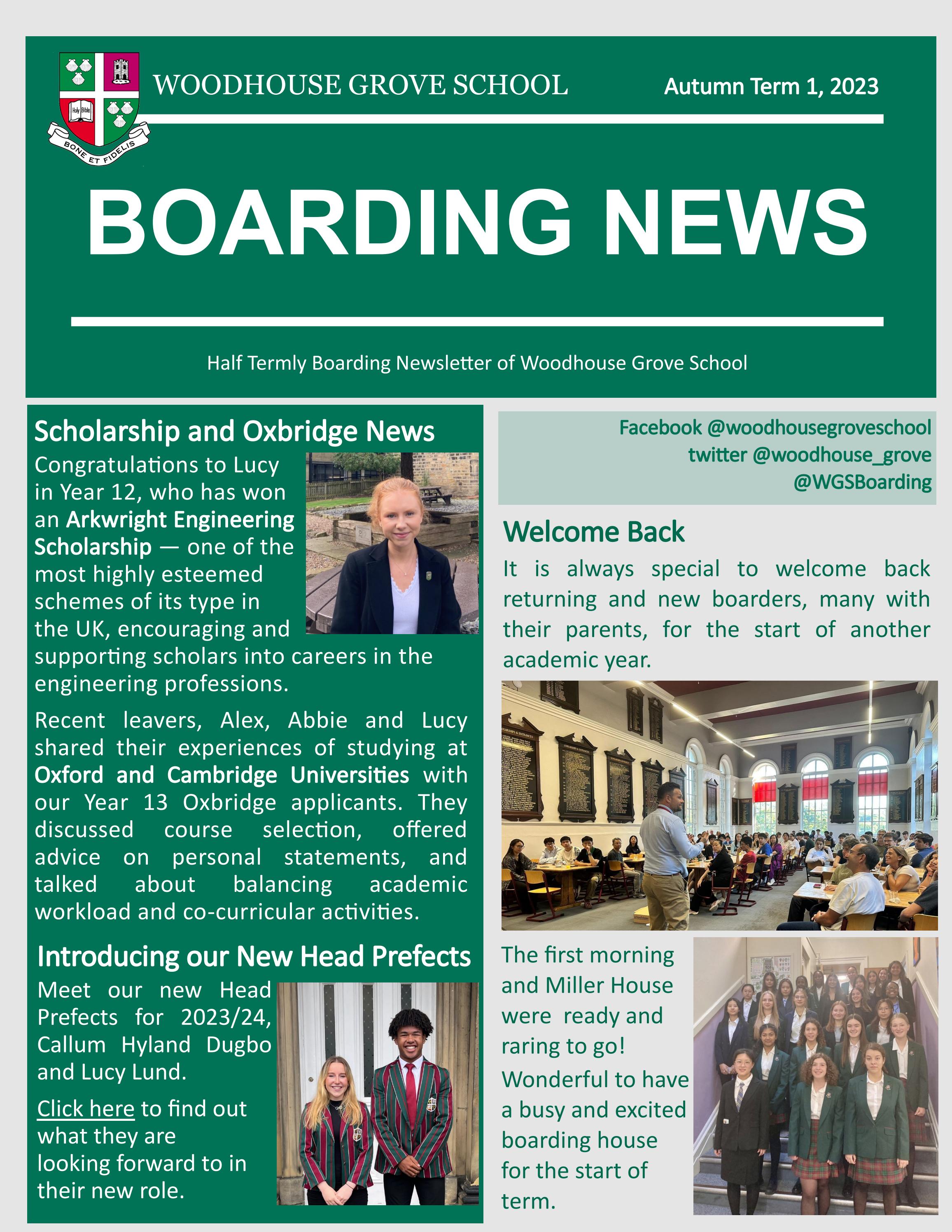 Woodhouse Grove Boarding News Autumn Term 1 2023 by woodhousegrove - Issuu