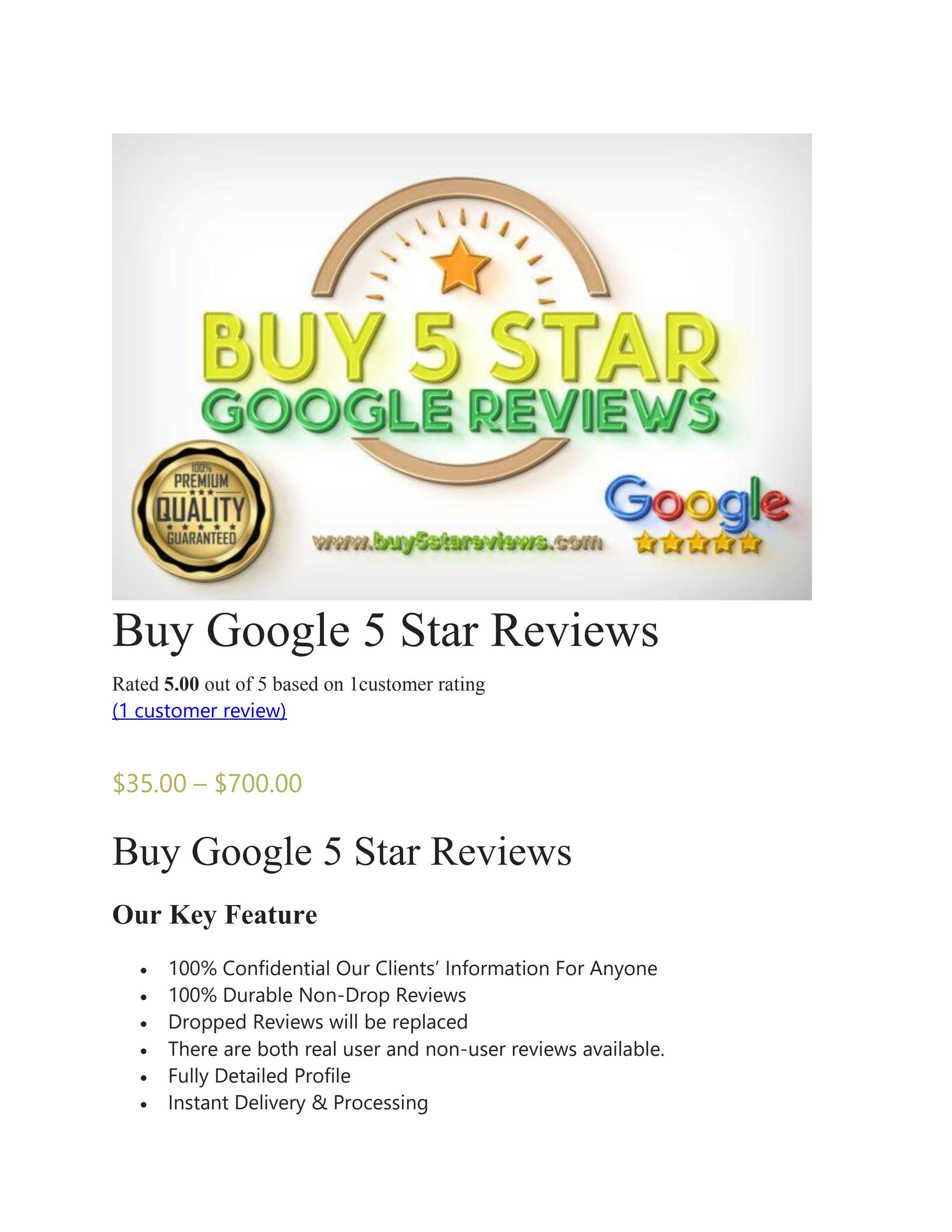 Buy Google 5 Star Reviews by Peter - Issuu