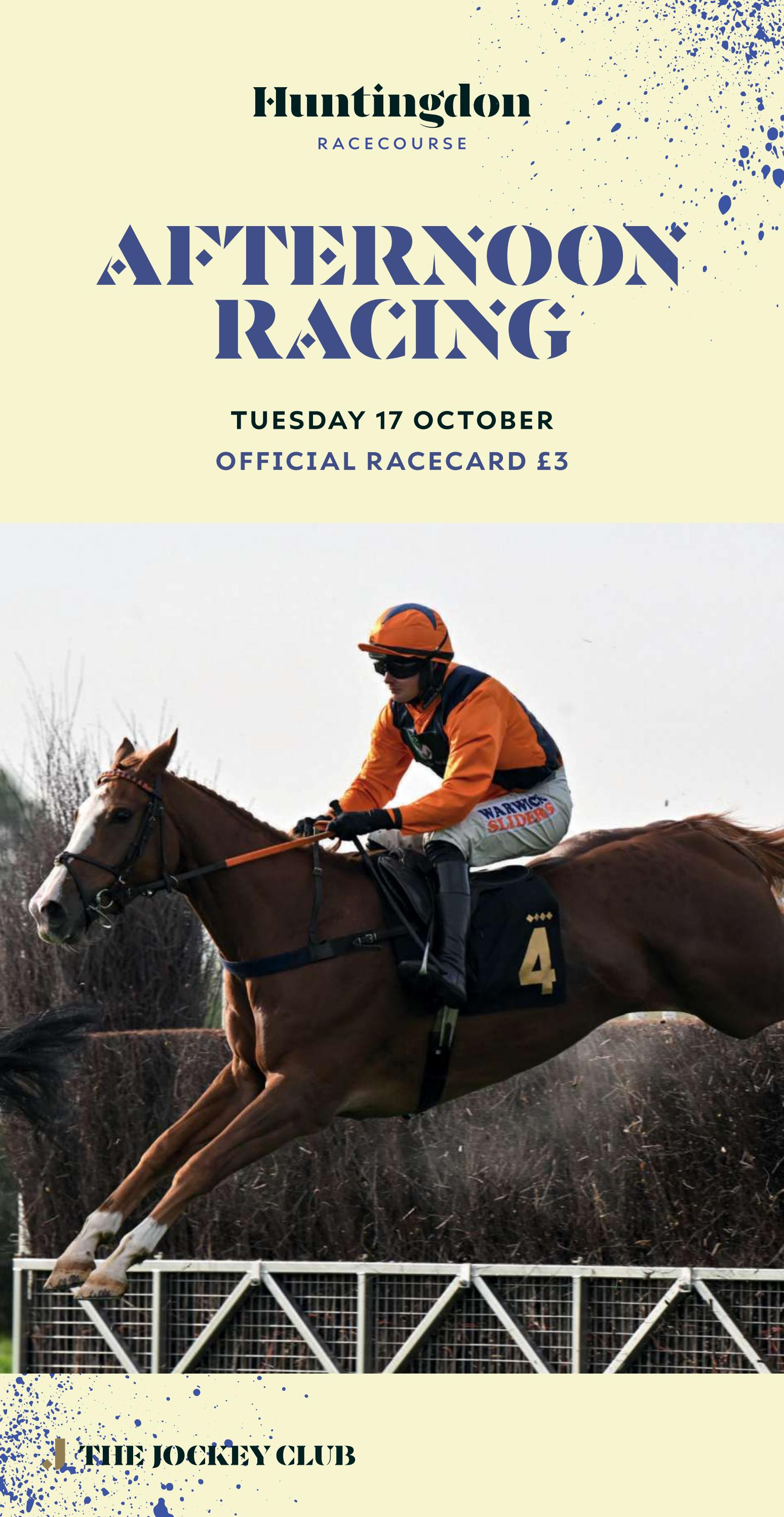 Huntingdon Racecard - Tuesday 17th October by Weatherbys - Issuu