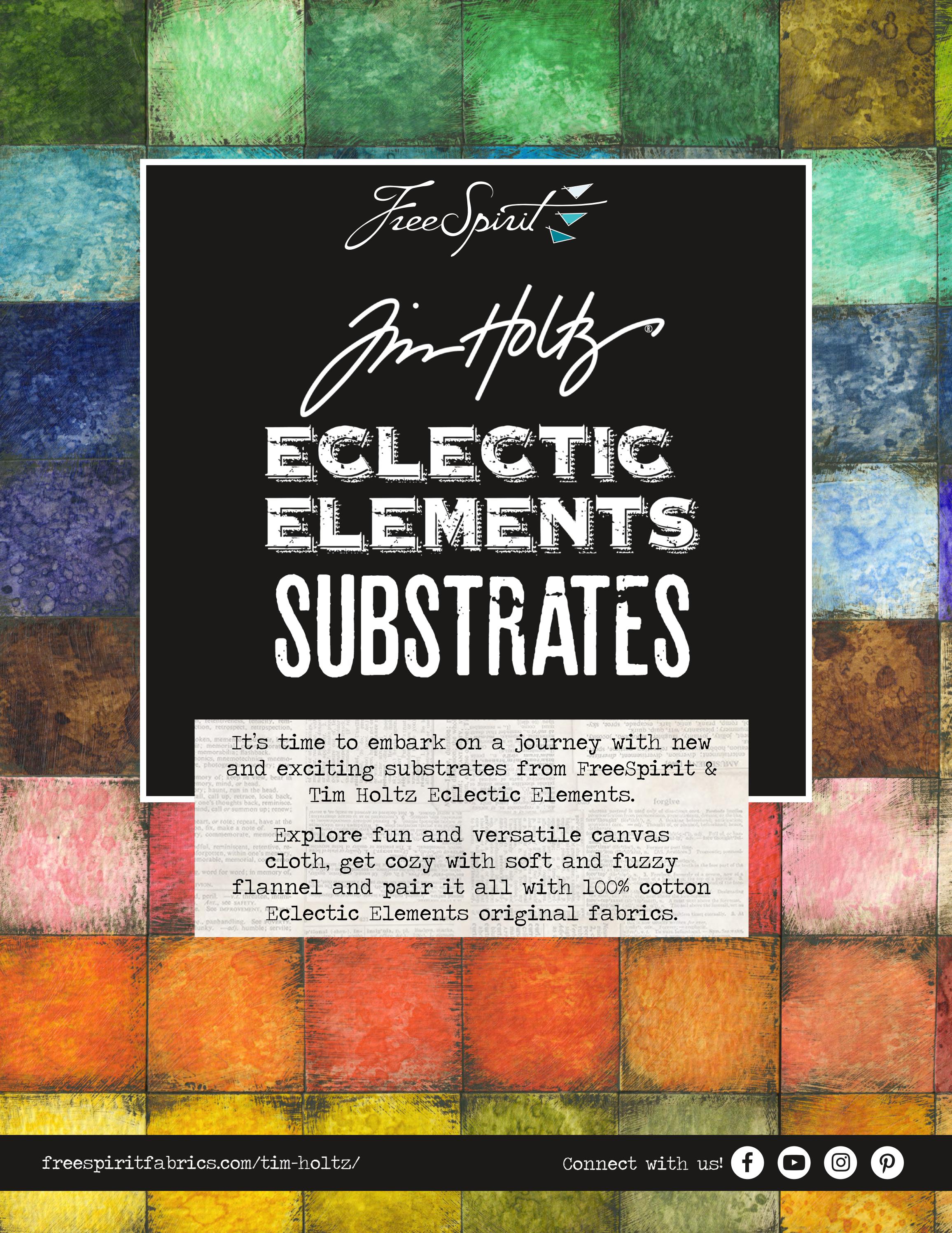 FreeSpirit Tim Holtz Eclectic Elements Substrates Lookbook by ...