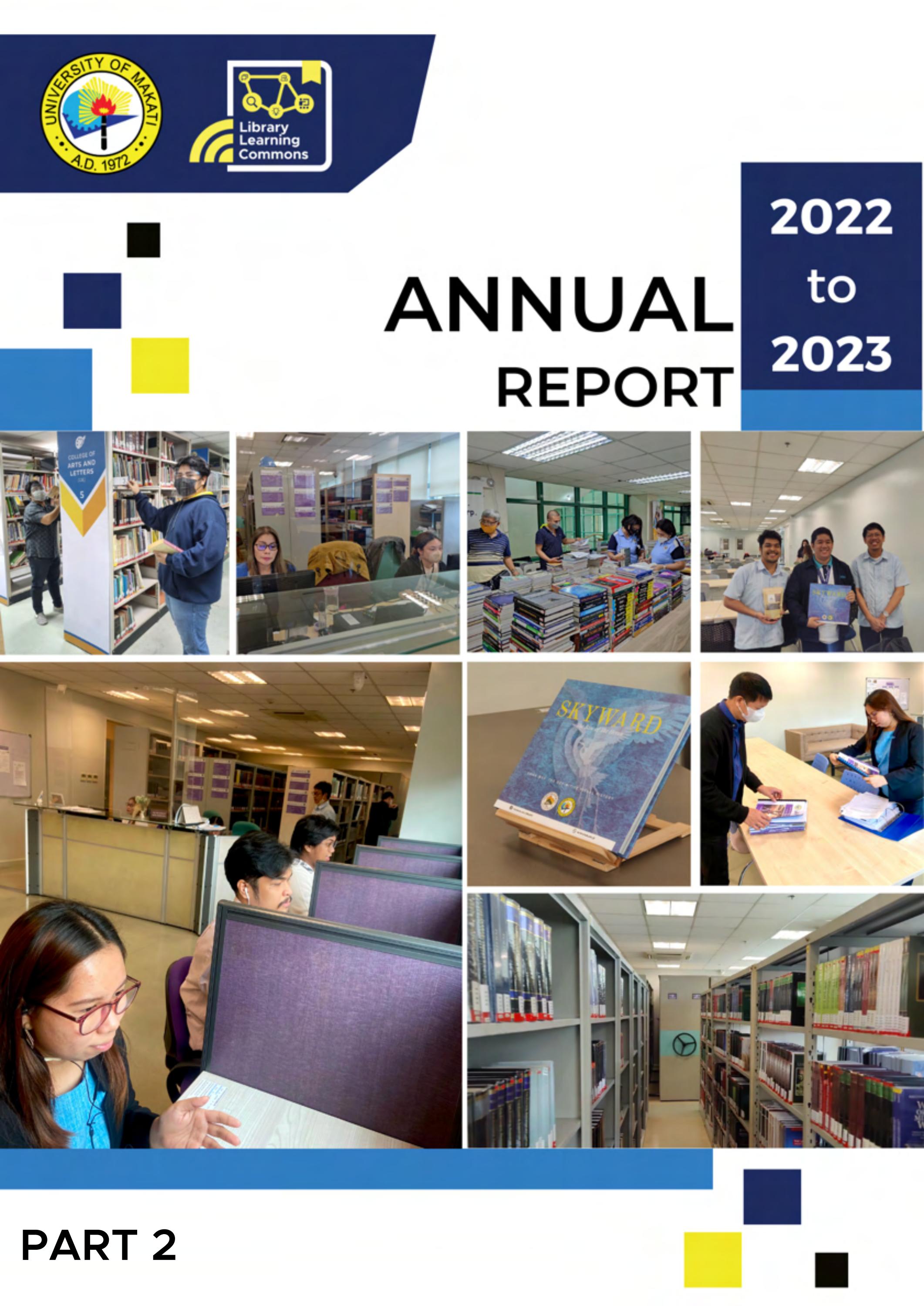 Library Learning Commons Annual Accomplishment Report 2022-2023 by ...