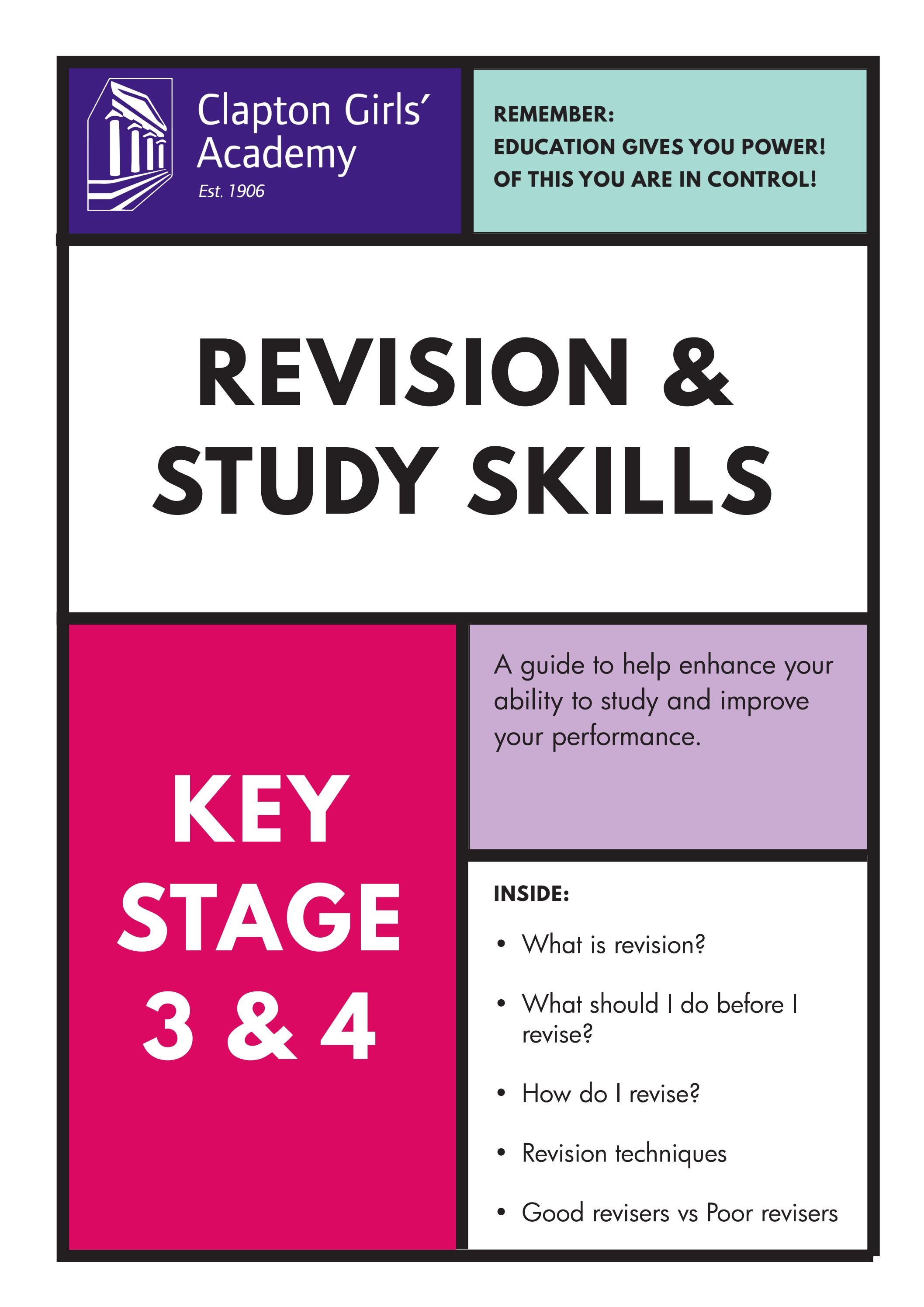 Revision & Study Skills: Key Stage 3 & 4 by ClaptonGirls - Issuu