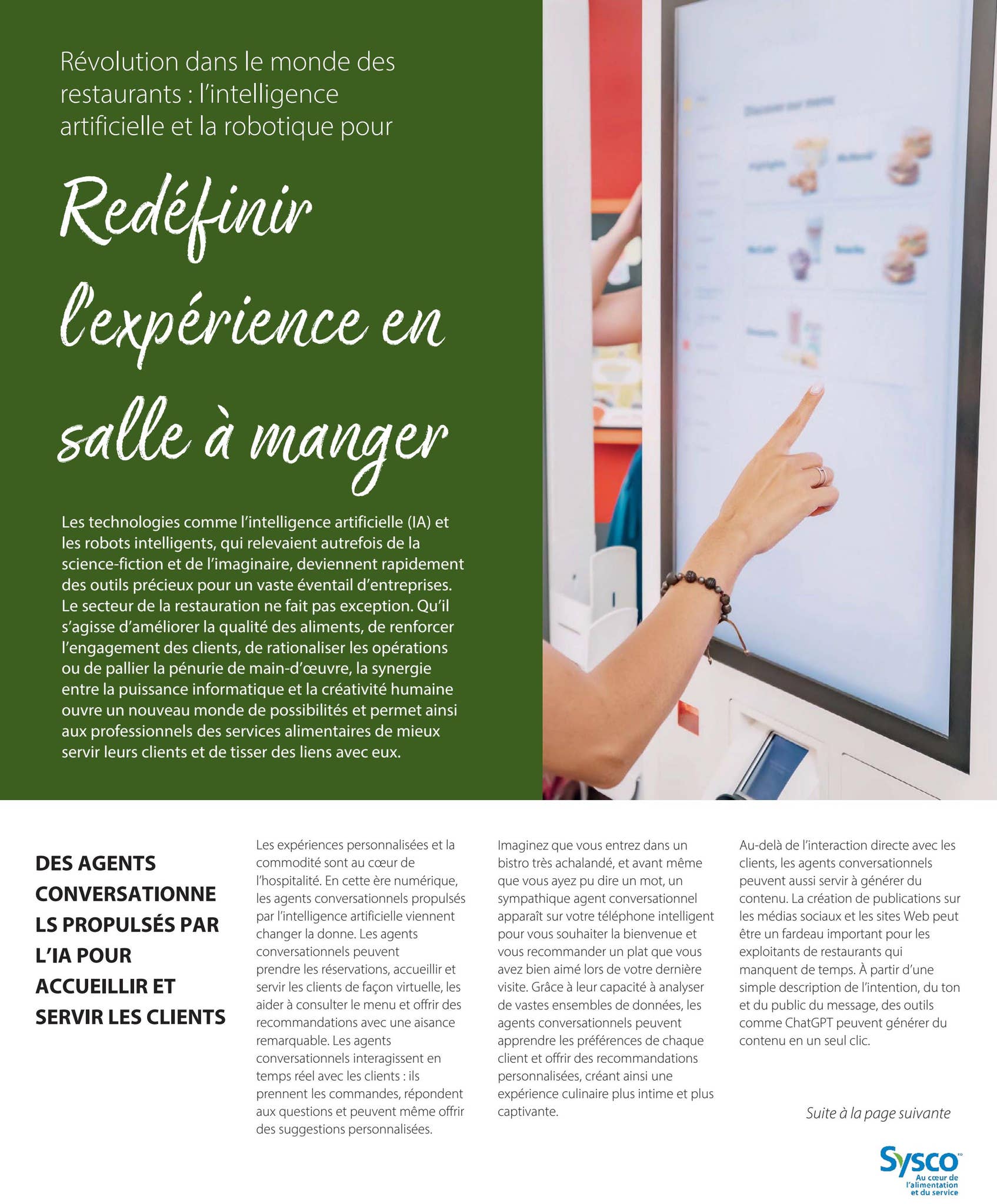 Redefining Dining Experiences - Sysco Foodie Magazine FRENCH by Sysco ...