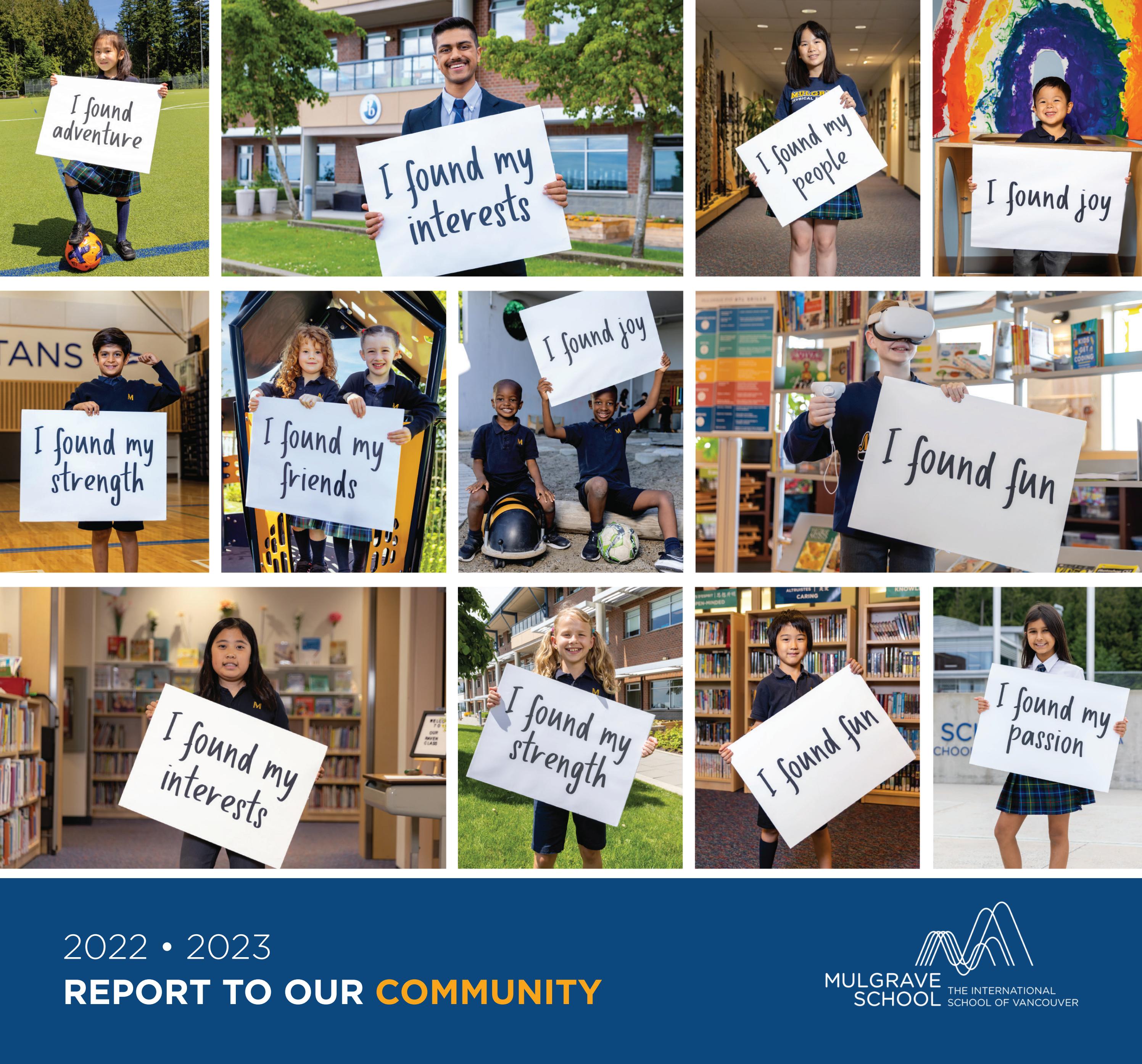 Report to our Community 2022-2023 by Mulgrave School - Issuu