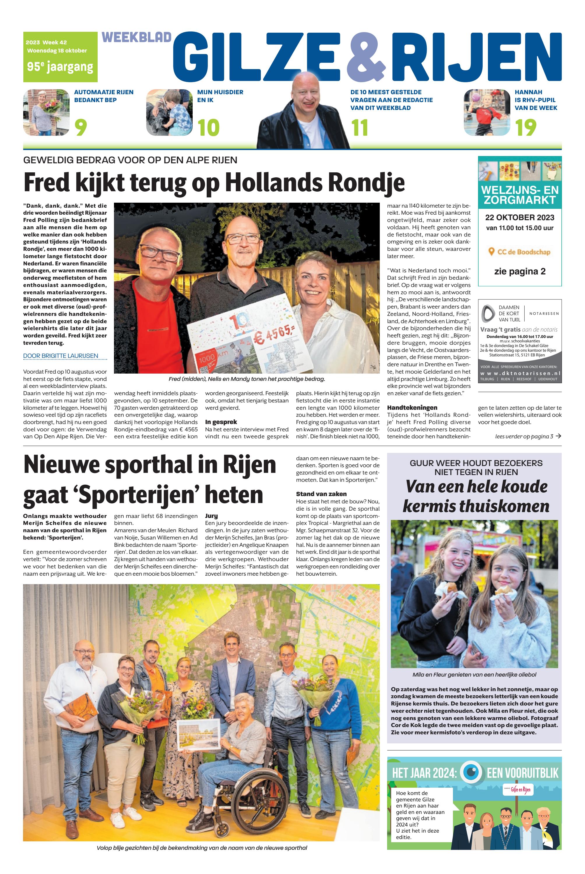 Weekblad Gilze en Rijen 18-10-2023 by Uitgeverij Em de Jong - Issuu