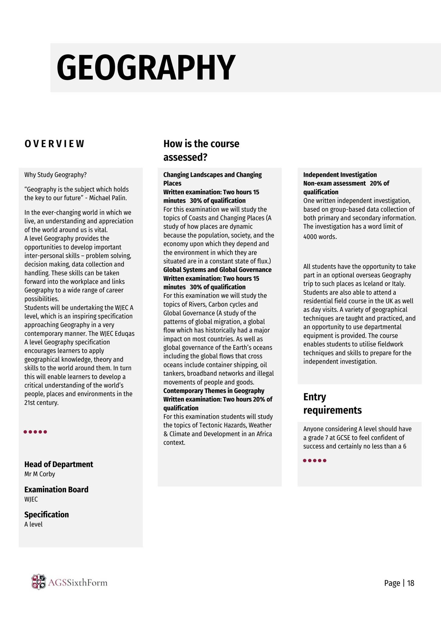 AGS Sixth Form Options Booklet by Aylesbury Grammar School - Issuu