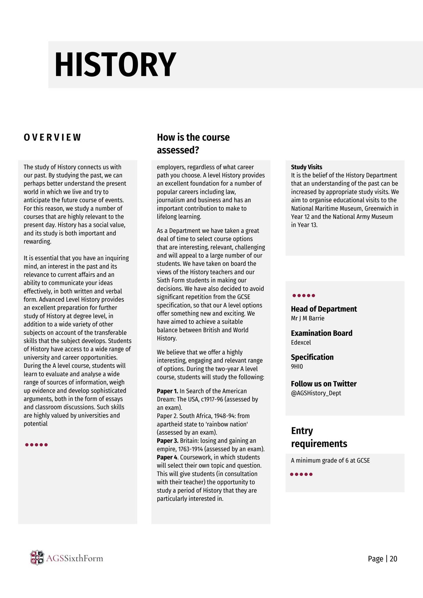 AGS Sixth Form Options Booklet by Aylesbury Grammar School - Issuu