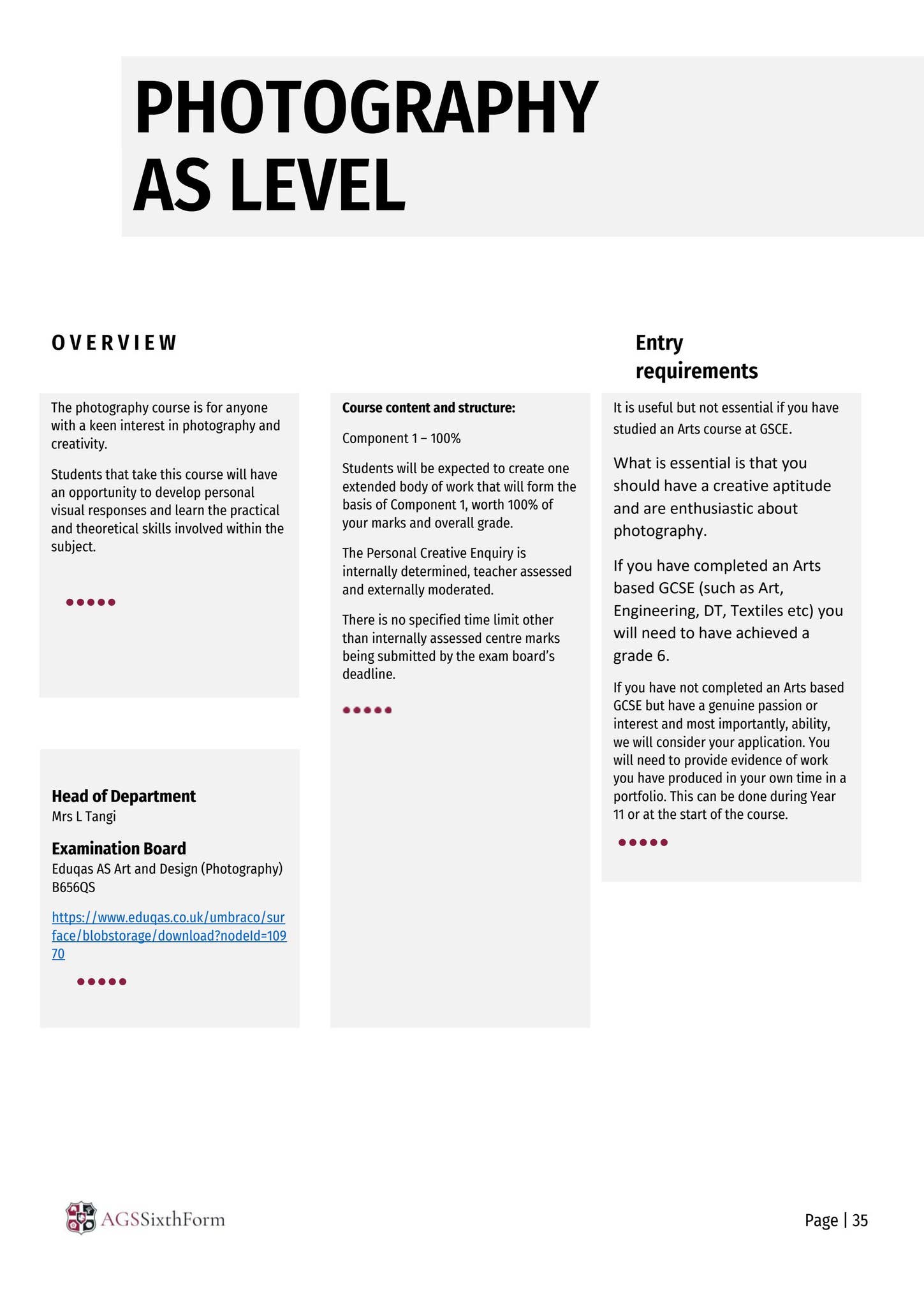 AGS Sixth Form Options Booklet by Aylesbury Grammar School - Issuu