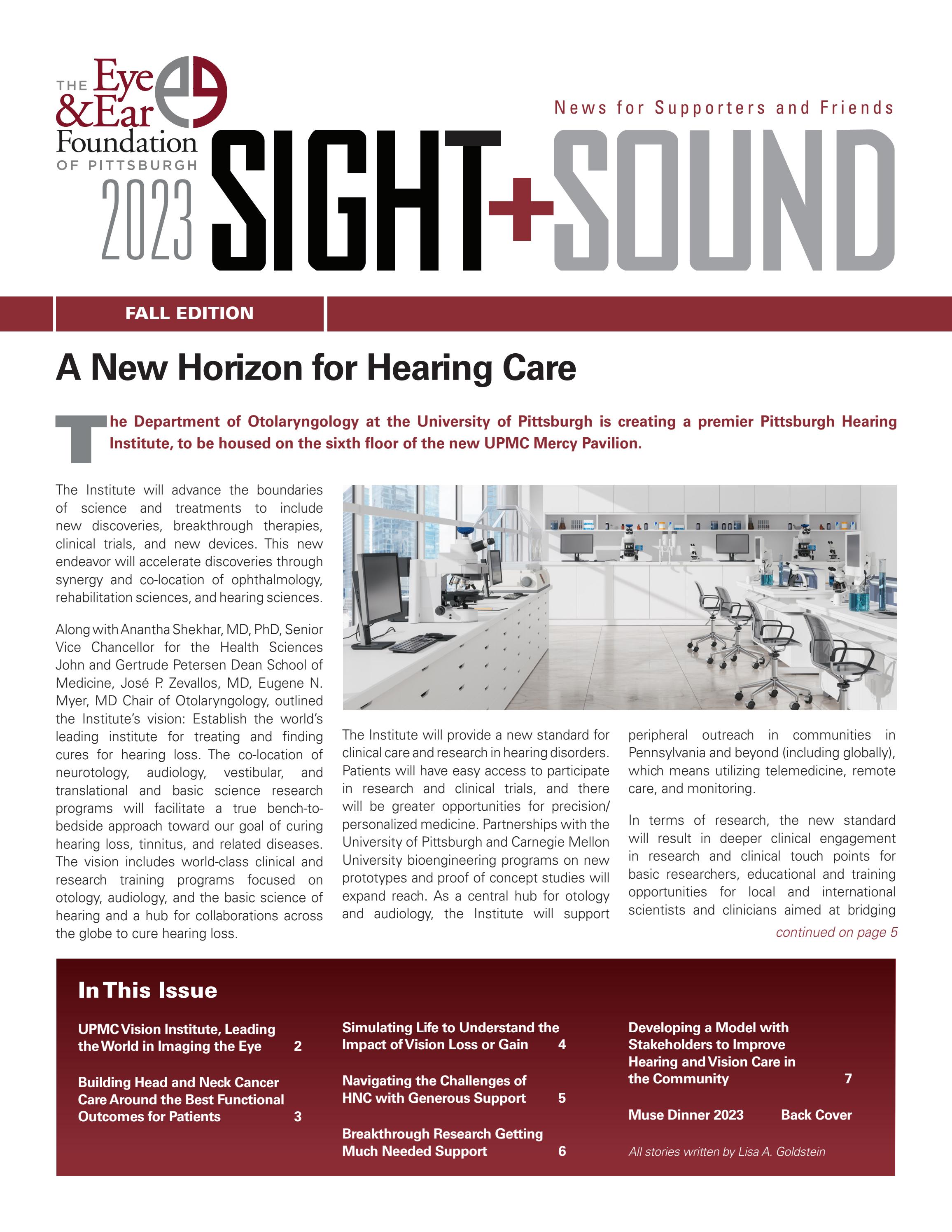 Sight + Sound, Fall 2023 by Eye & Ear Foundation of Pittsburgh - Issuu