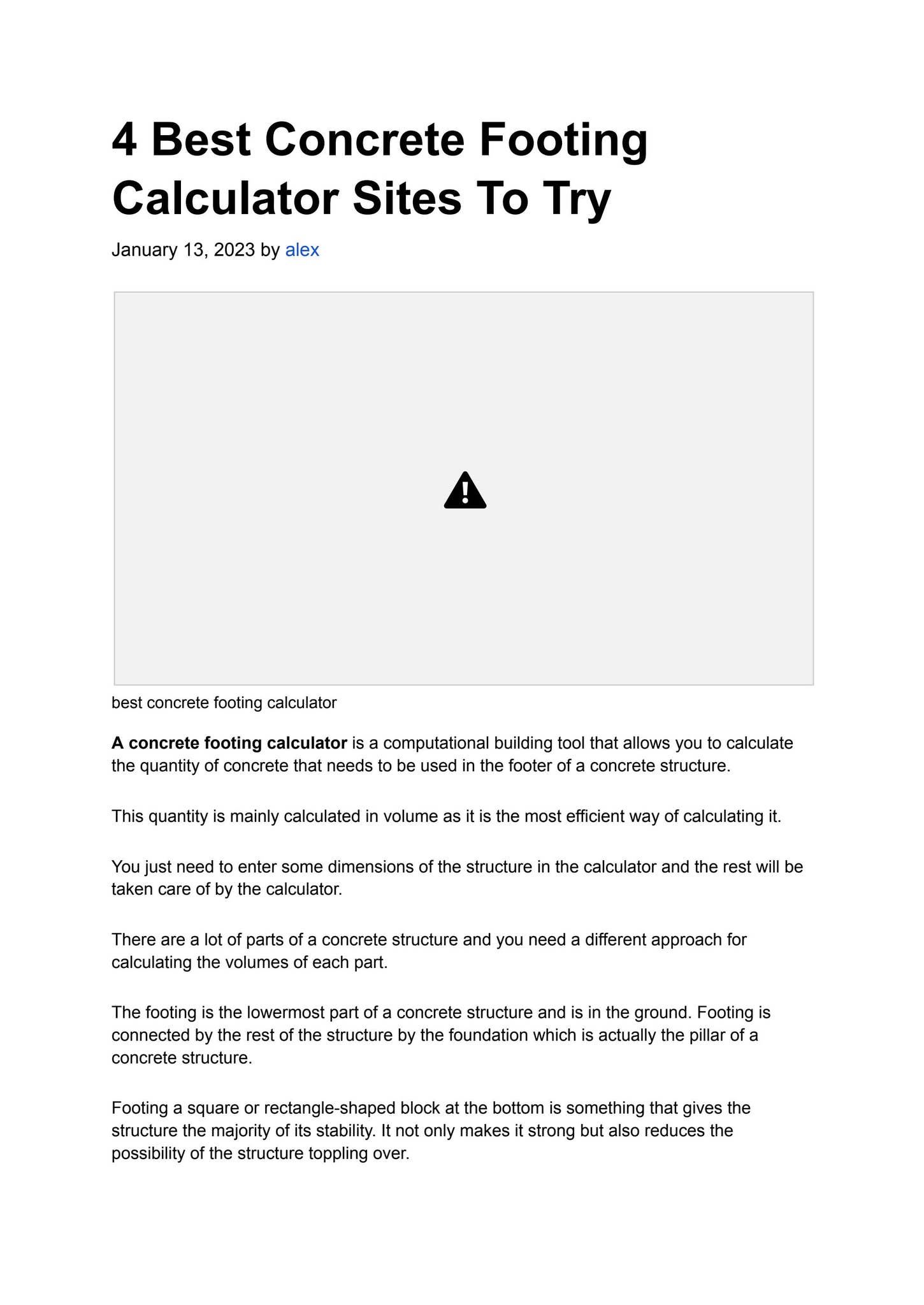 4 Best Concrete Footing Calculator Sites To Try by concrete-calculator ...