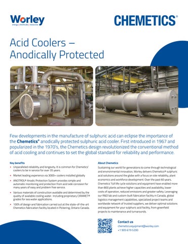 CHEMETICS: Acid Coolers - Anodically Protected by worleyECR - Issuu