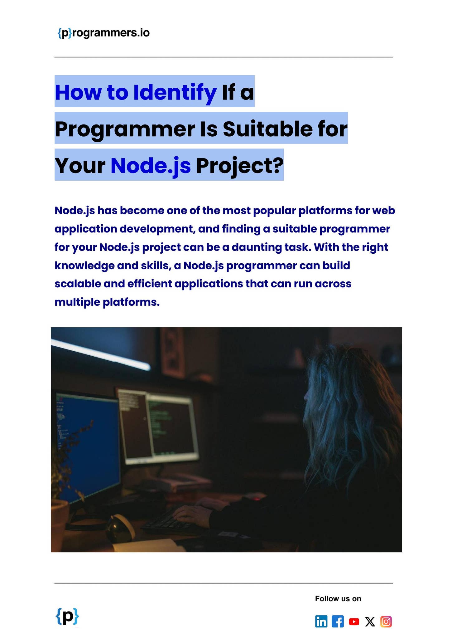 How to Identify If a Programmer Is Suitable for Your Node.js Project? by IBM i/AS400 Support and ...