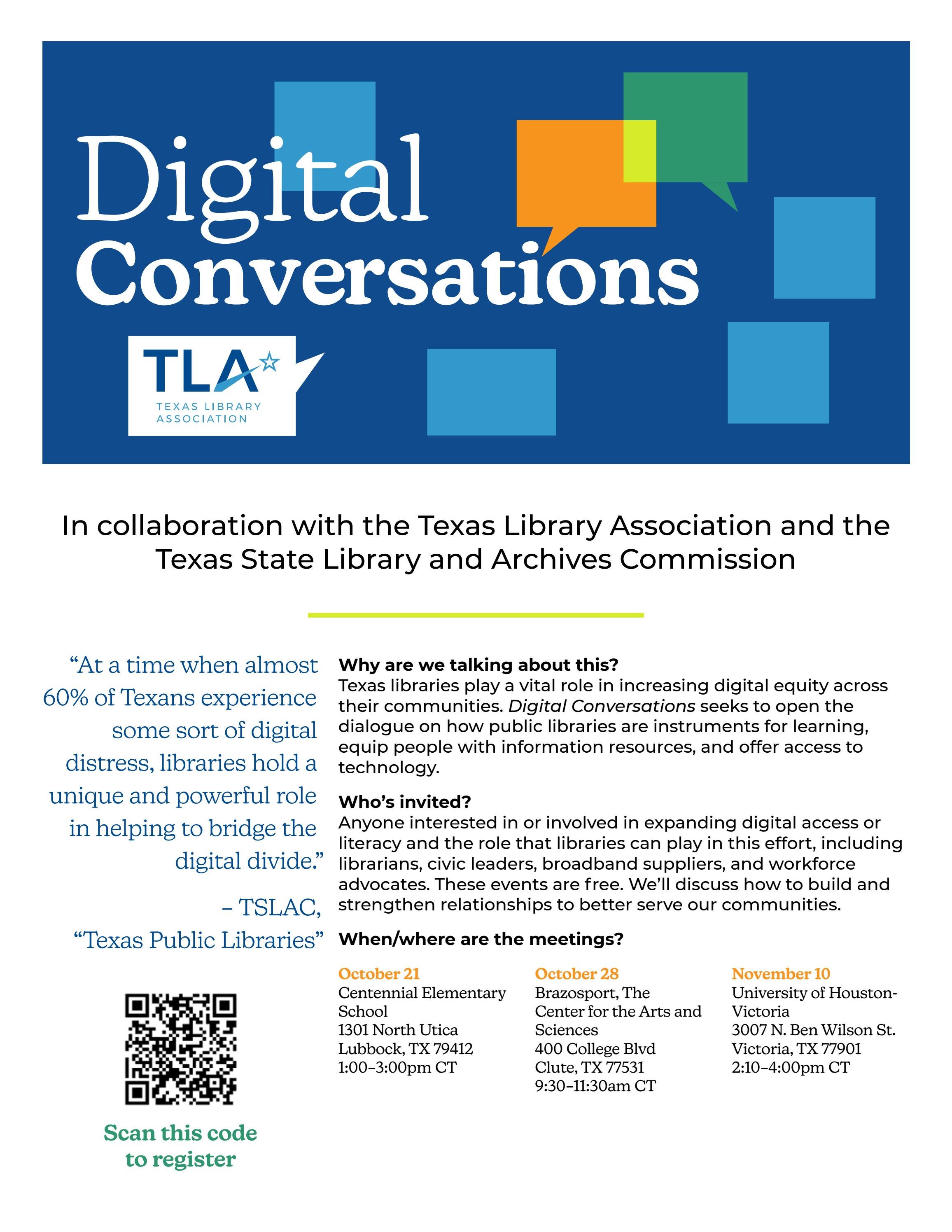 TLA Digital Conversations by Texas Library Association - Issuu