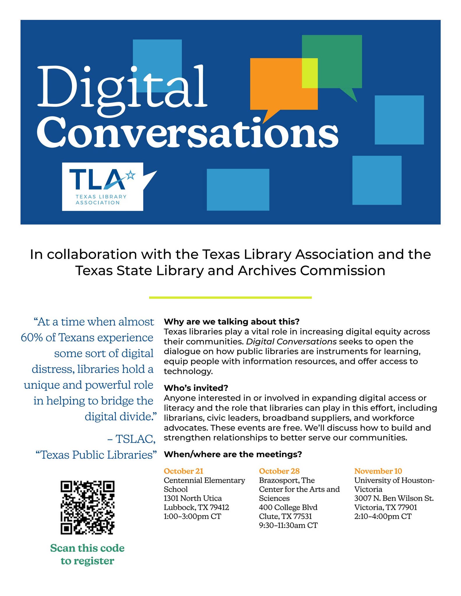 TLA Digital Conversations by Texas Library Association - Issuu