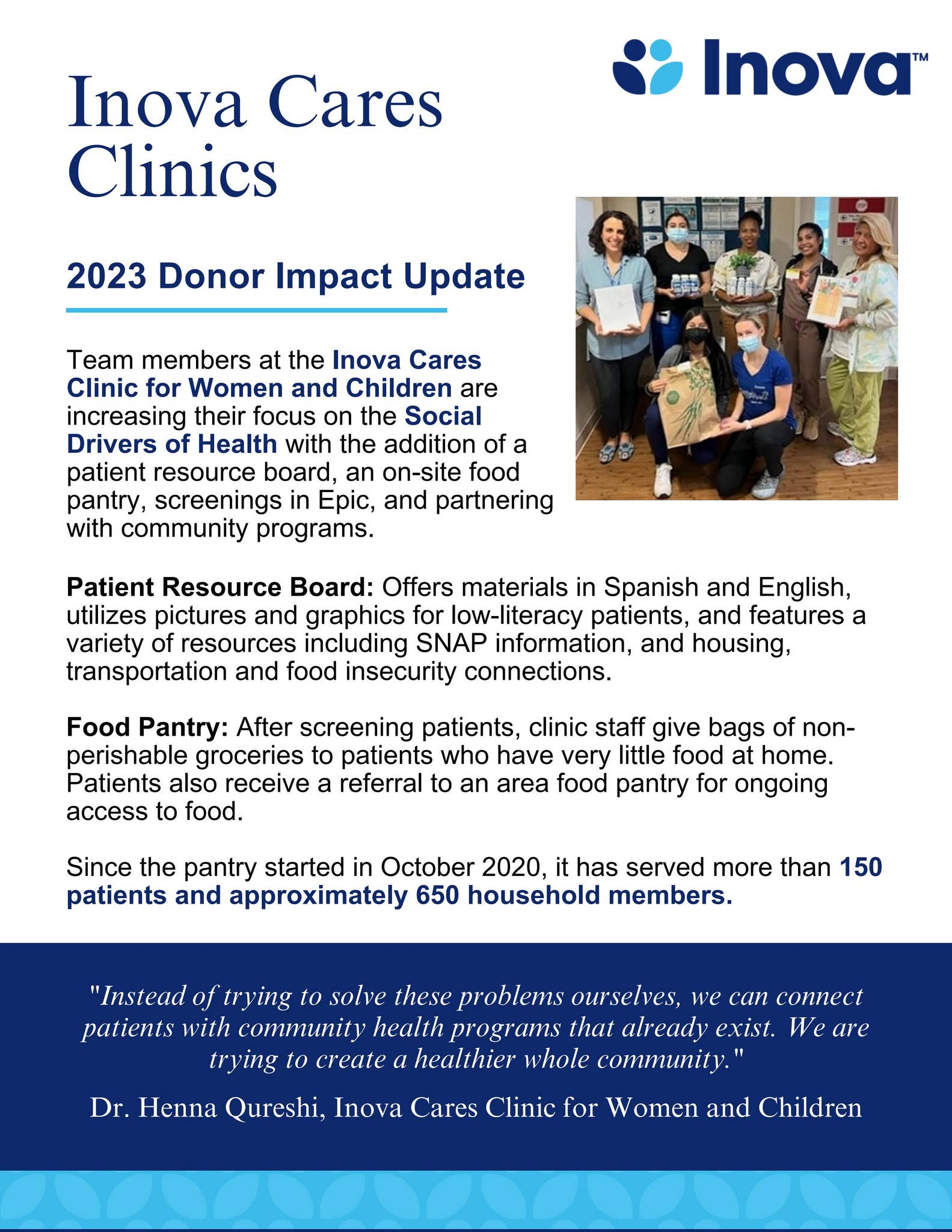 Inova Cares Clinic 2023 Donor Impact Update by Inova Health Foundation ...