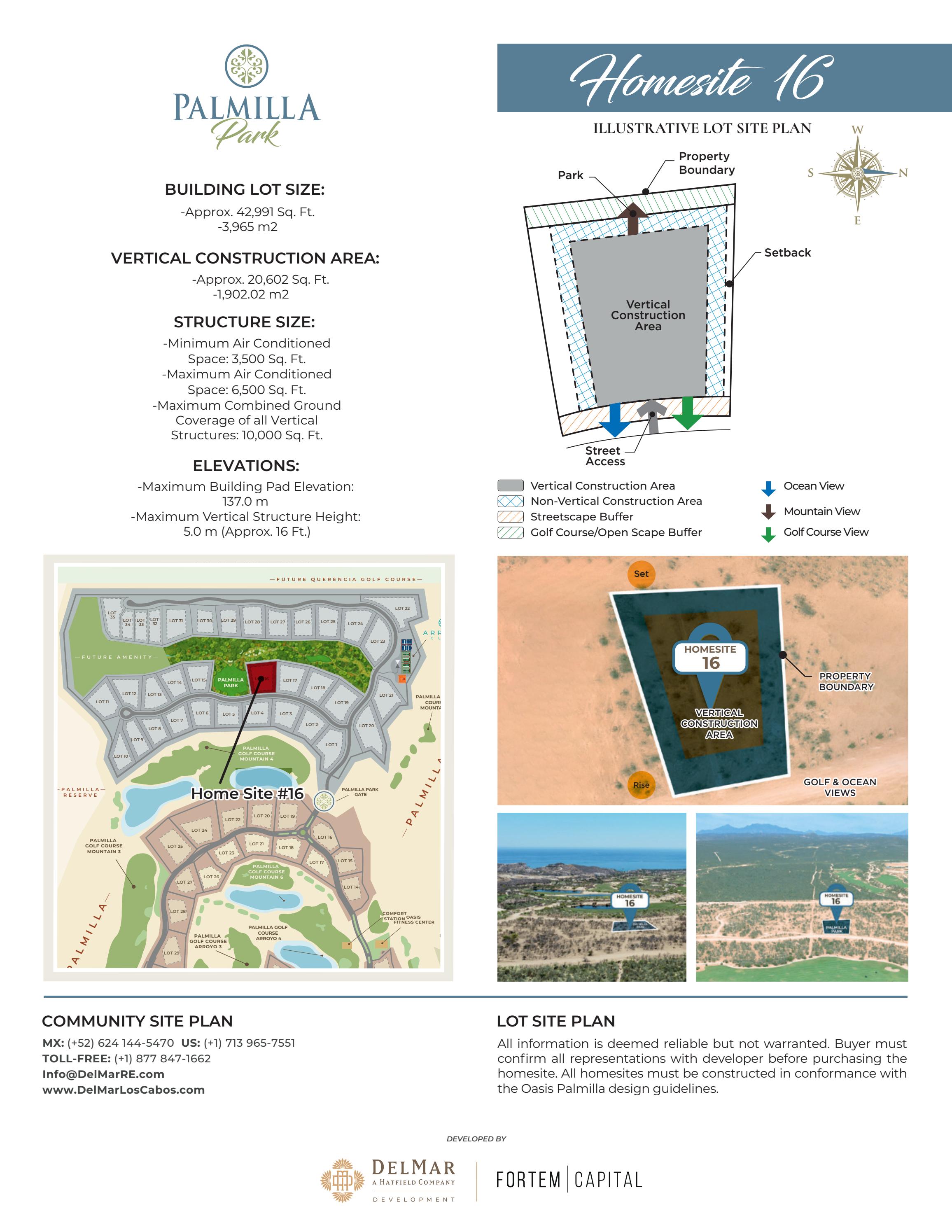 Palmilla Park Homesite 16 - Factsheet by Del Mar Real Estate - Issuu