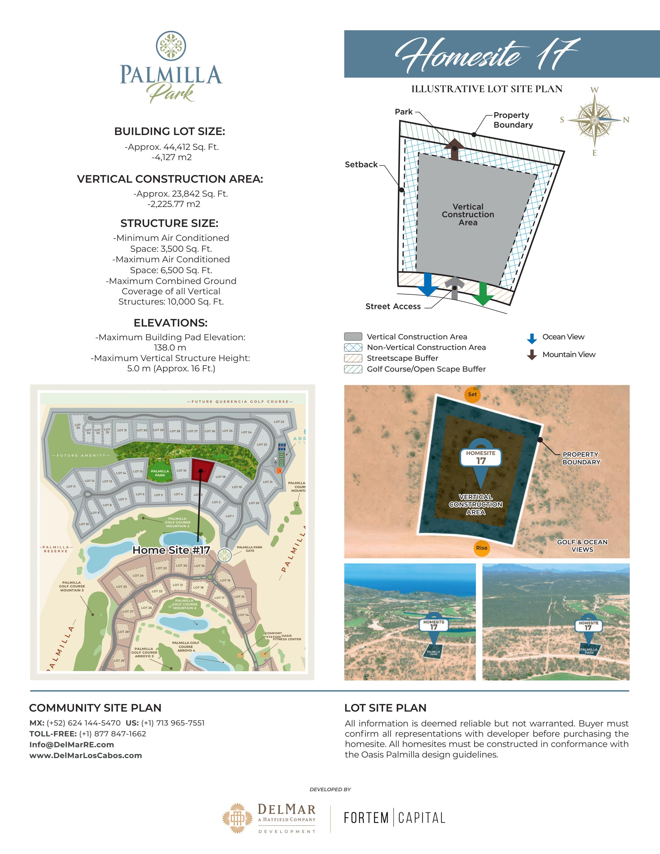 Palmilla Park Homesite 17 - Factsheet by Del Mar Real Estate - Issuu