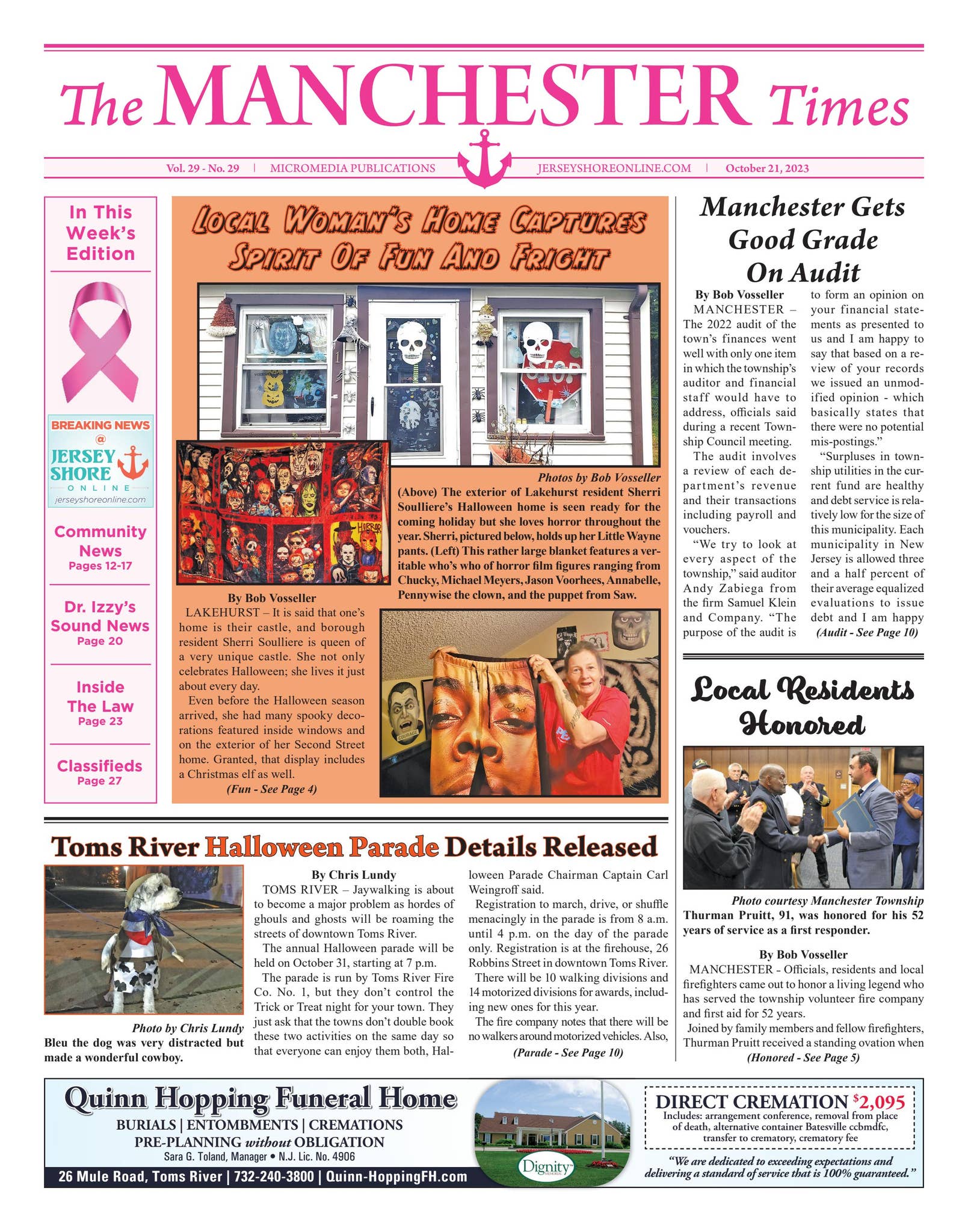 2023-10-21 - The Manchester Times by Jersey Shore Online - Issuu