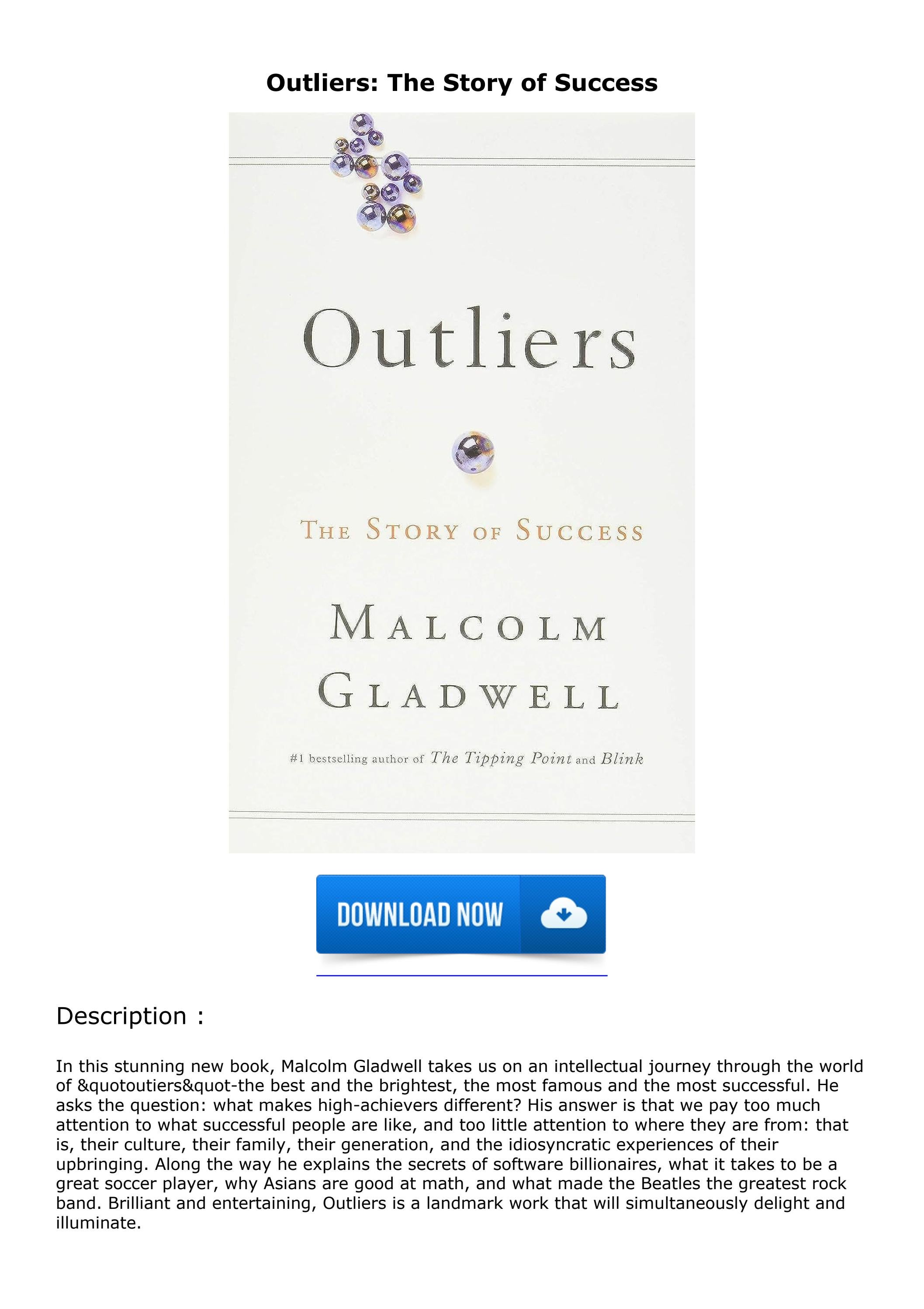 READ [PDF] Outliers: The Story of Success epub by haleighmartinez - Issuu