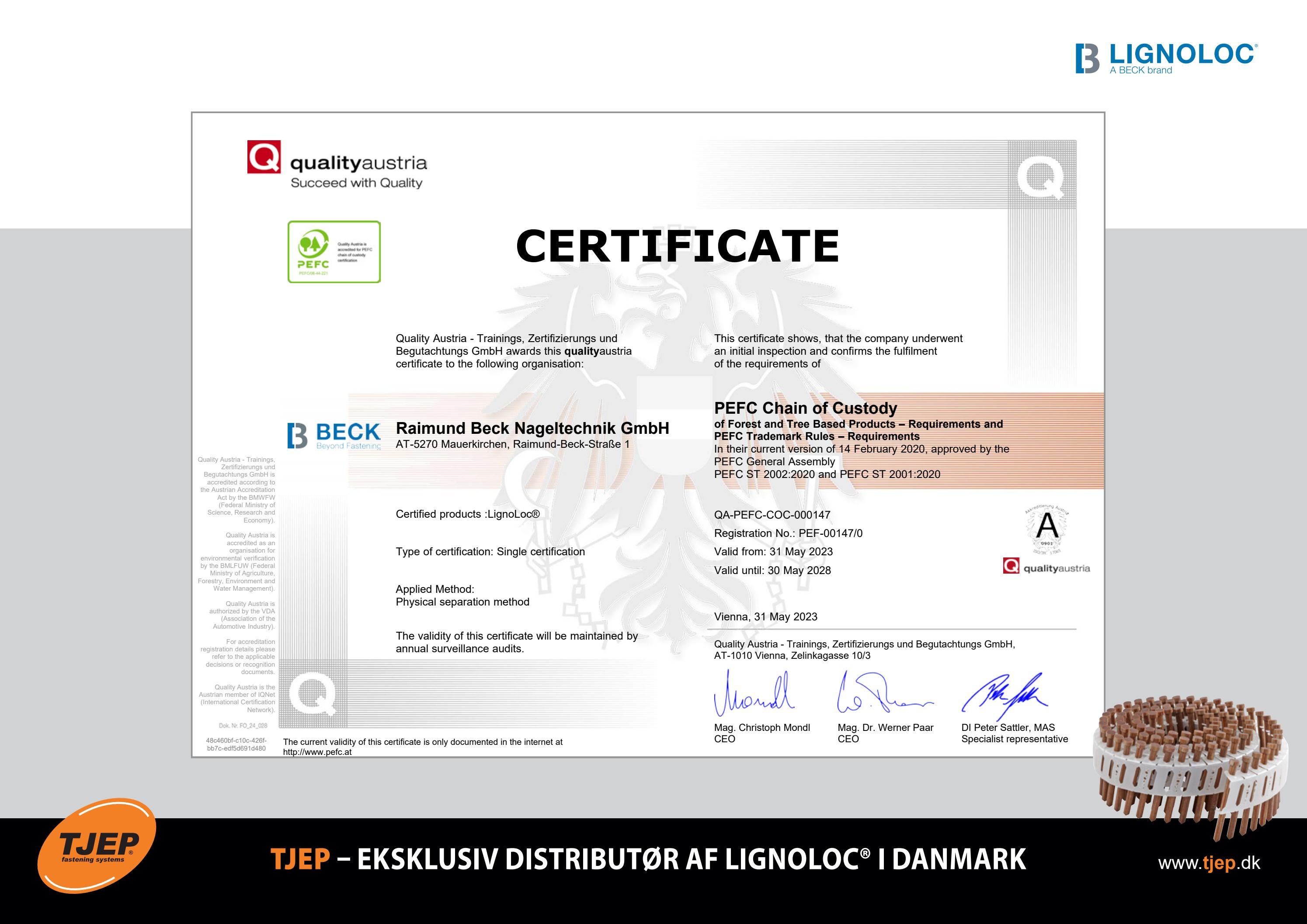 LignoLoc certifikat by TJEP - Issuu