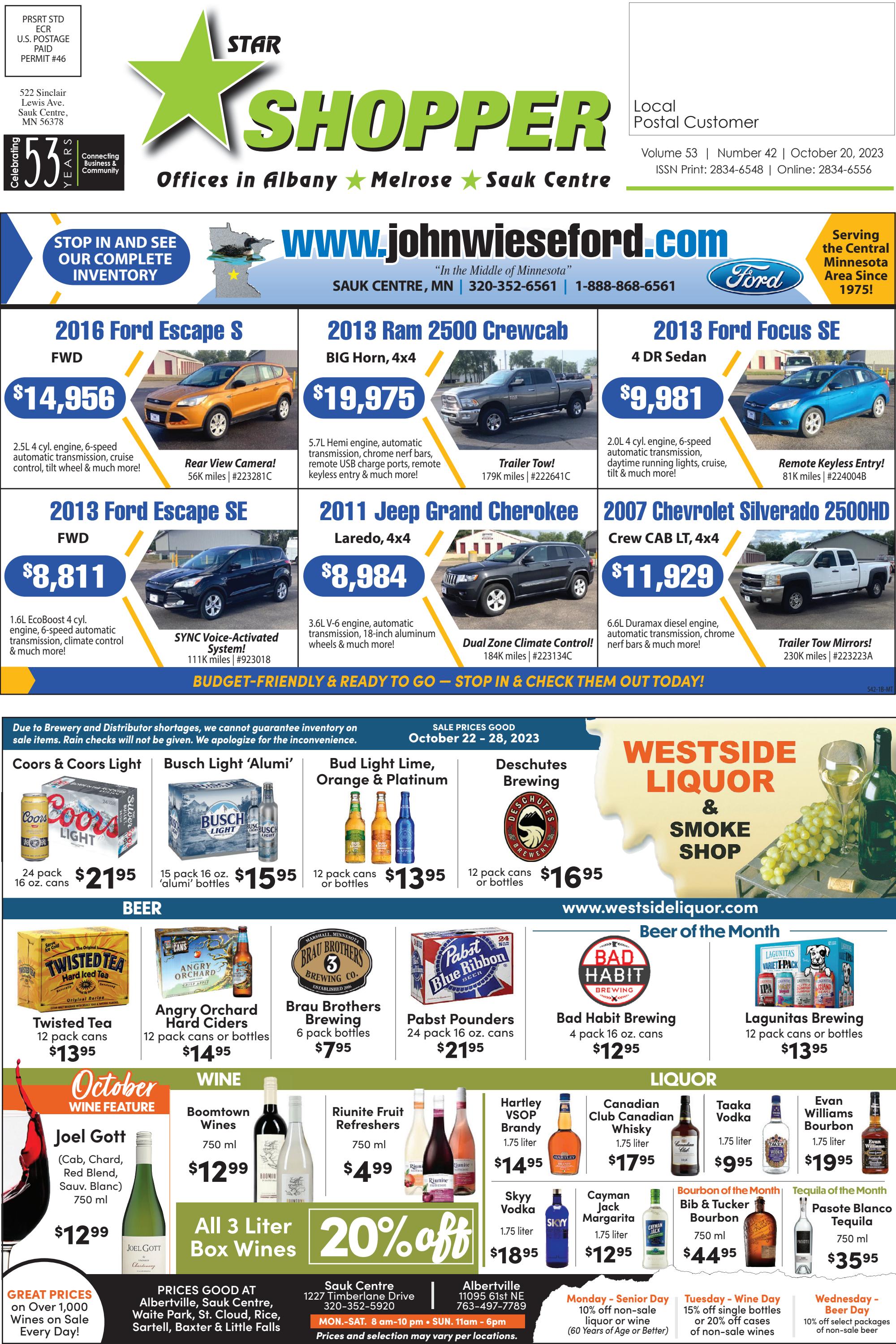 Star Shopper - October 20, 2023 by Star Publications - Issuu