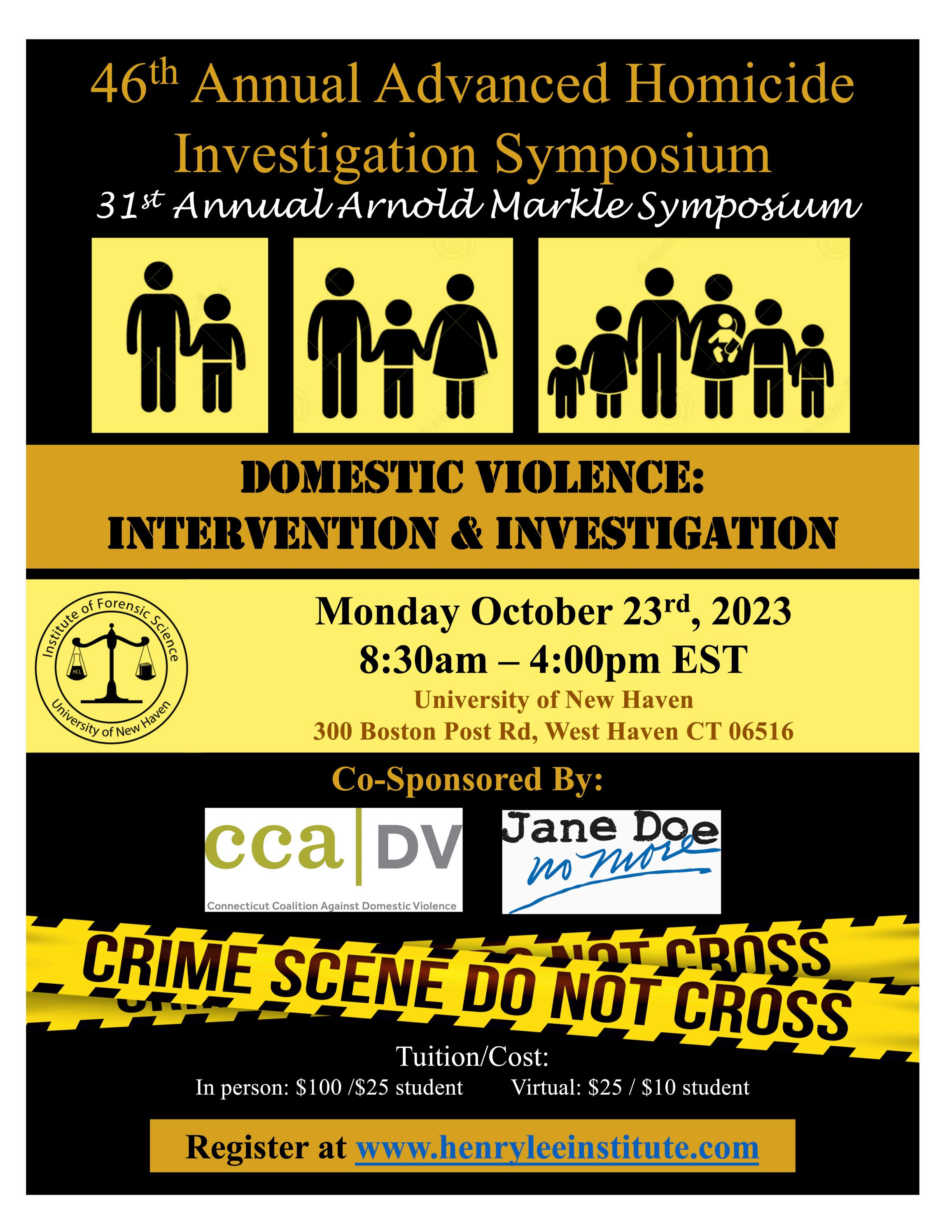 46th Annual Advanced Homicide Symposium Program by ...