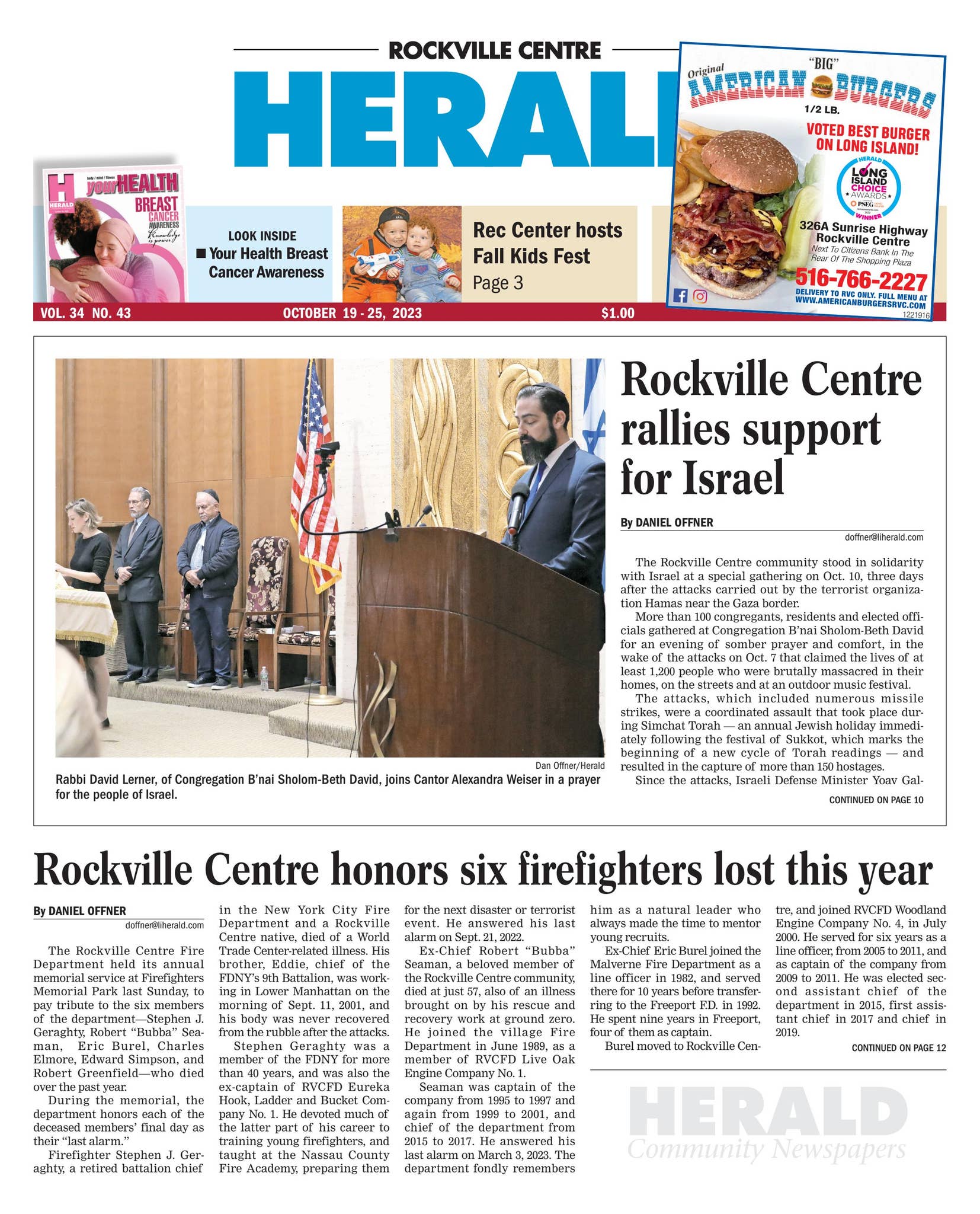 Rockville Centre Herald 10-12-2023 by Richner Communications, Inc - Issuu