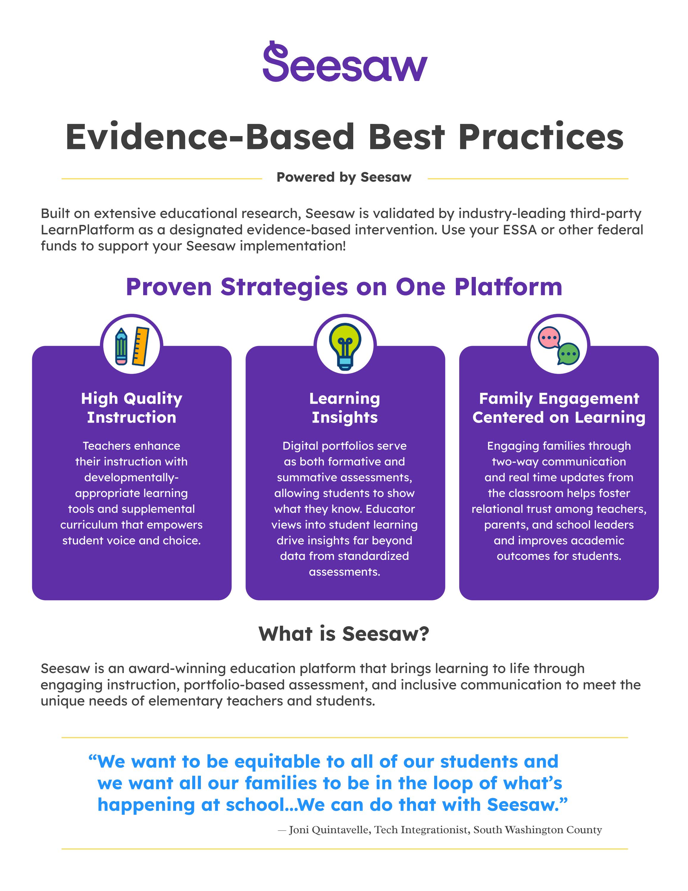 Evidence-Based Best Practices by seesawlearning - Issuu