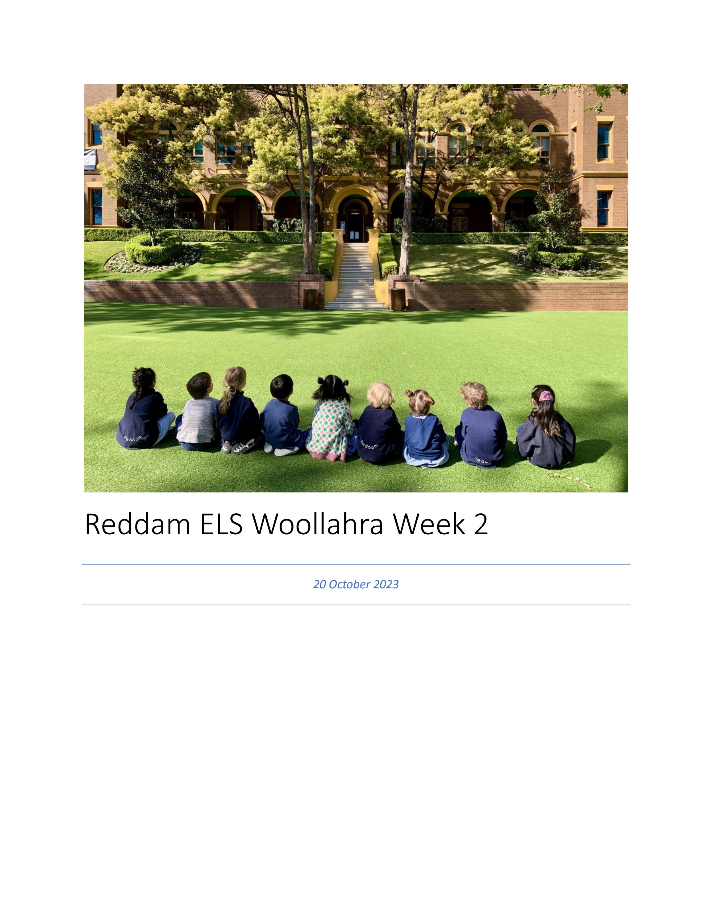 Newsletter Reddam House ELS, Woollahra 20 October 2023 by Reddam House ...