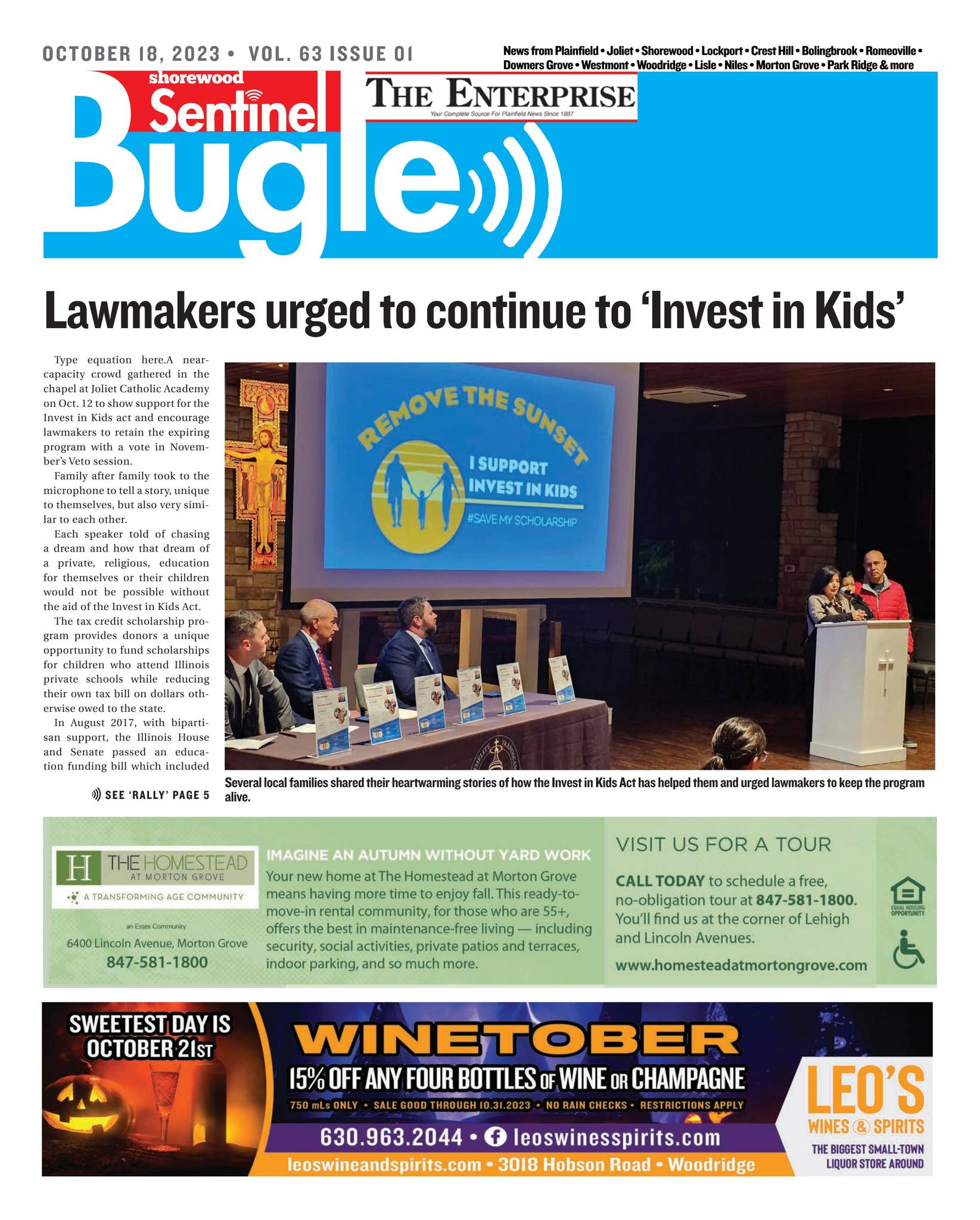 Bugle Newspapers 10-19-23 by Bugle, Sentinel & Enterprise Newspapers ...