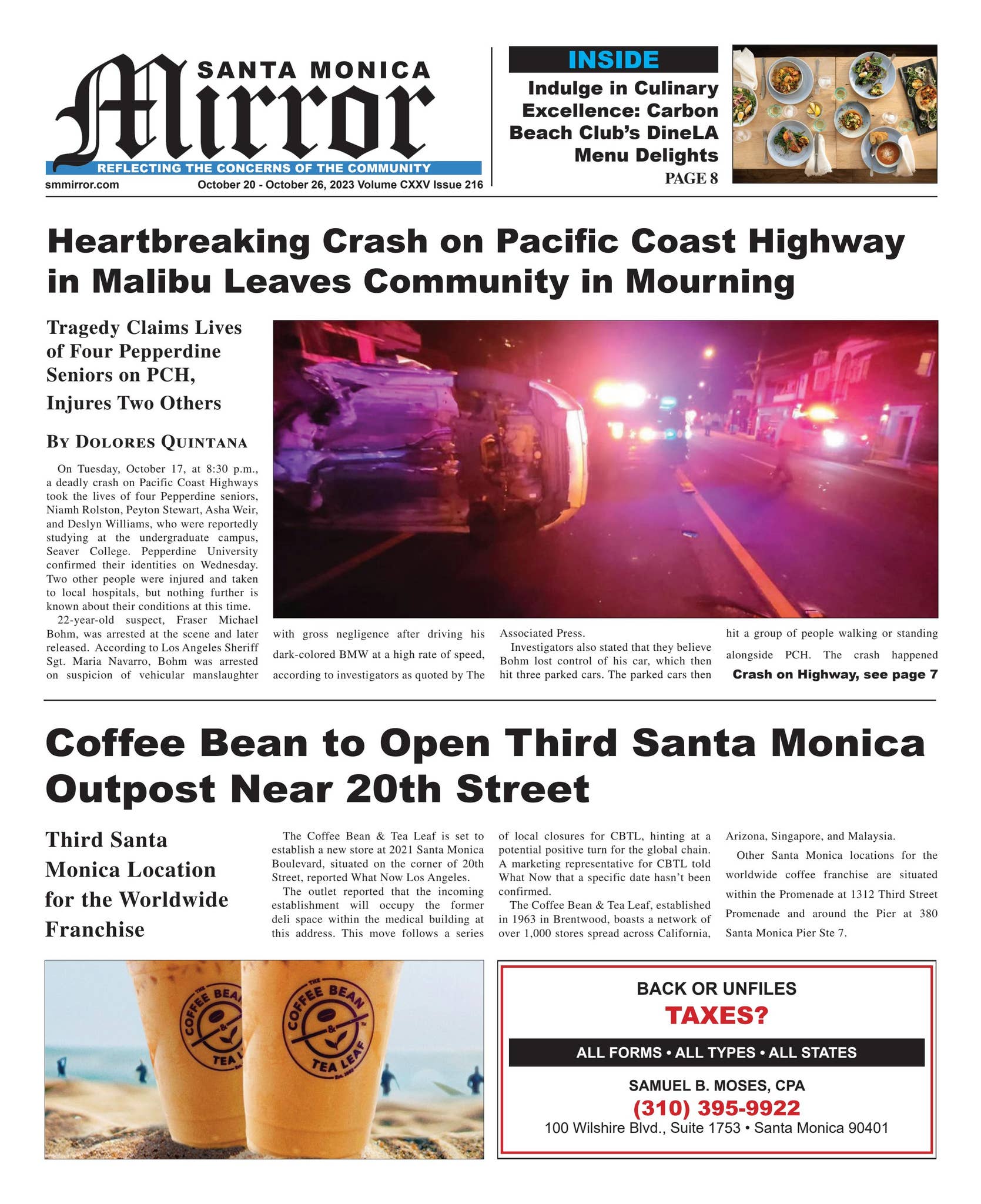 Santa Monica Mirror: Oct 20 - Oct 26, 2023 by Mirror Media Group/ Modoc ...