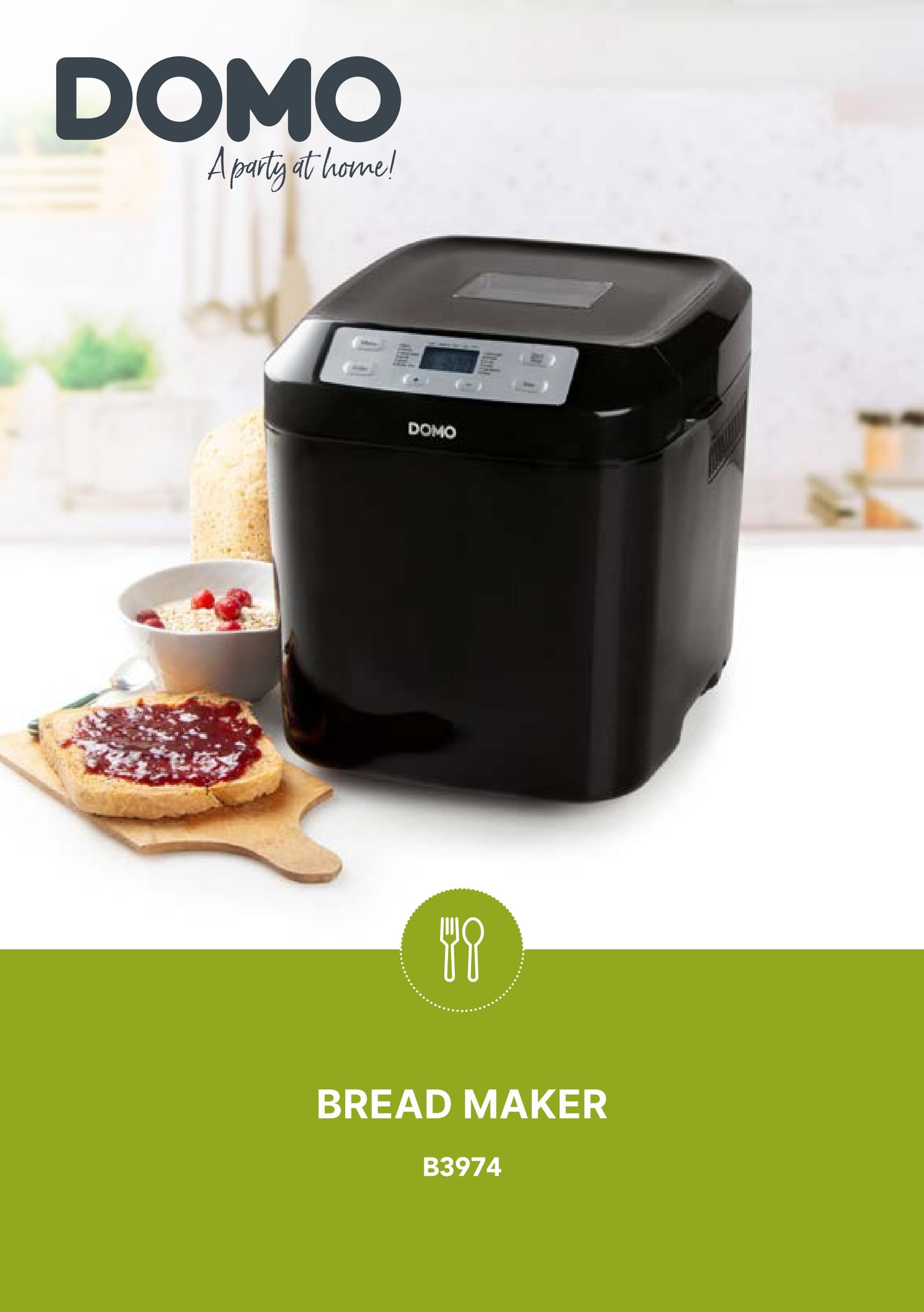 DOMO - B3974 - bread maker - recipe booklet by DOMO Elektro - Issuu