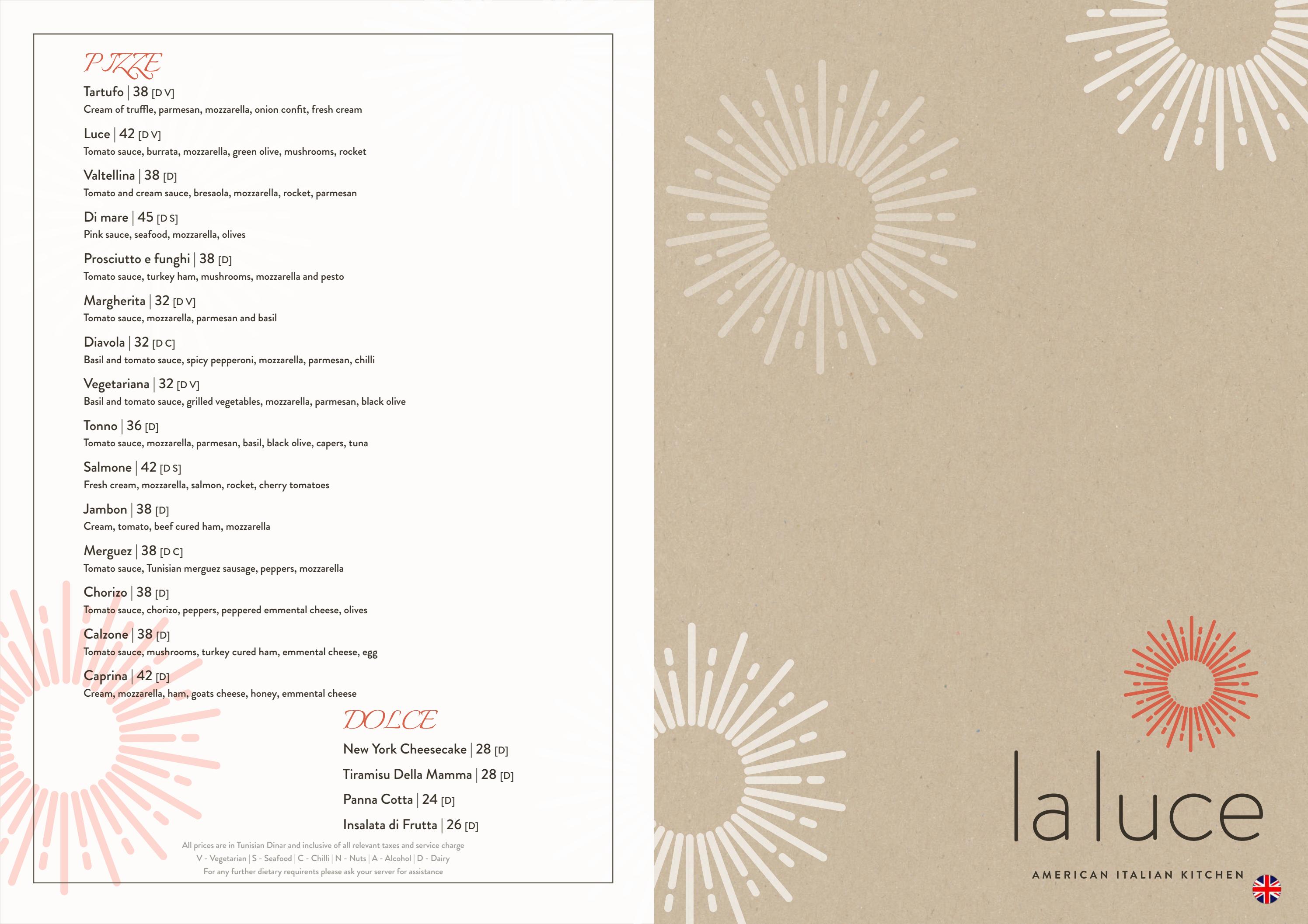 La Luce's Menu by Hilton Skanes Monastir Beach Resort - Issuu