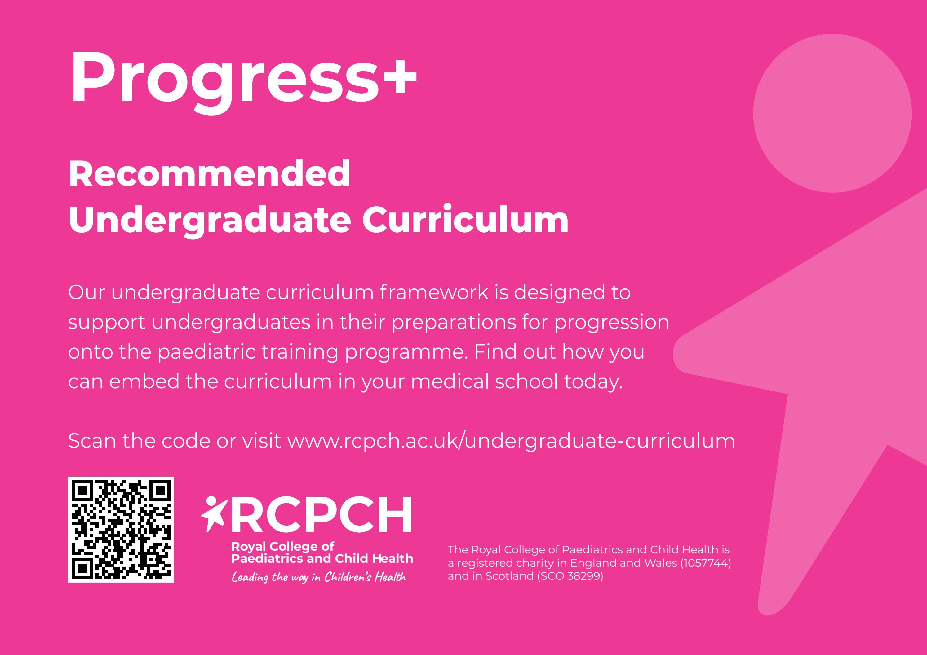 Progress+ - Recommended undergraduate curriculum - poster by Royal ...