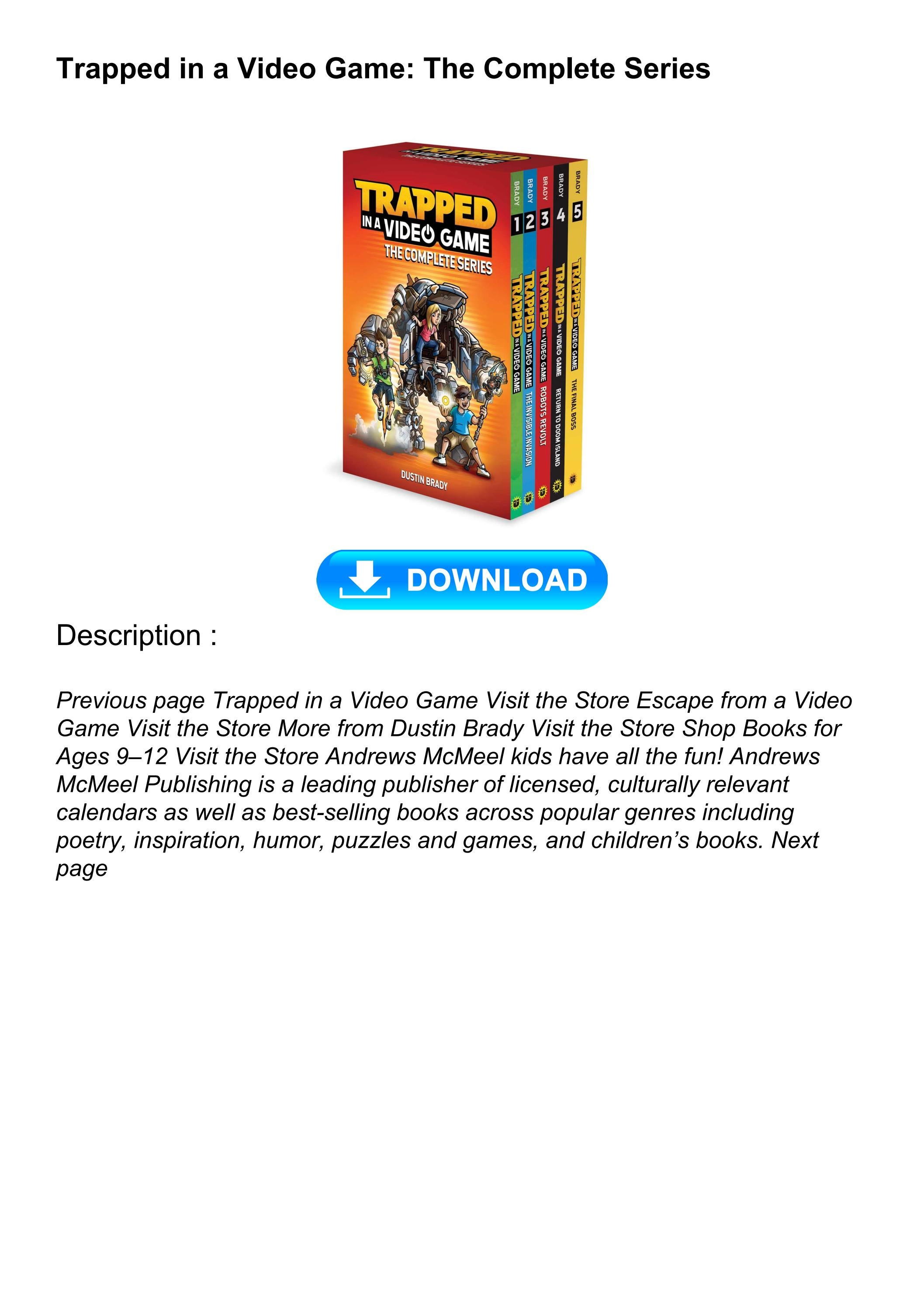 [PDF READ ONLINE] Trapped in a Video Game: The Complete Series by ...