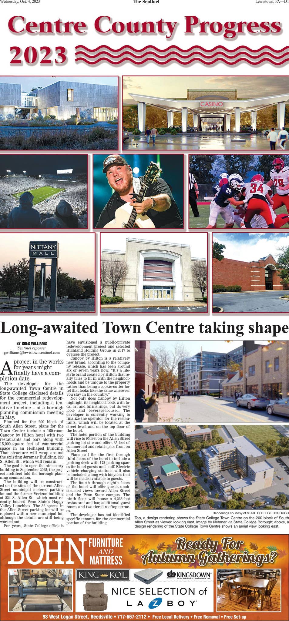 Centre County Progress by Lewistown Sentinel - Issuu