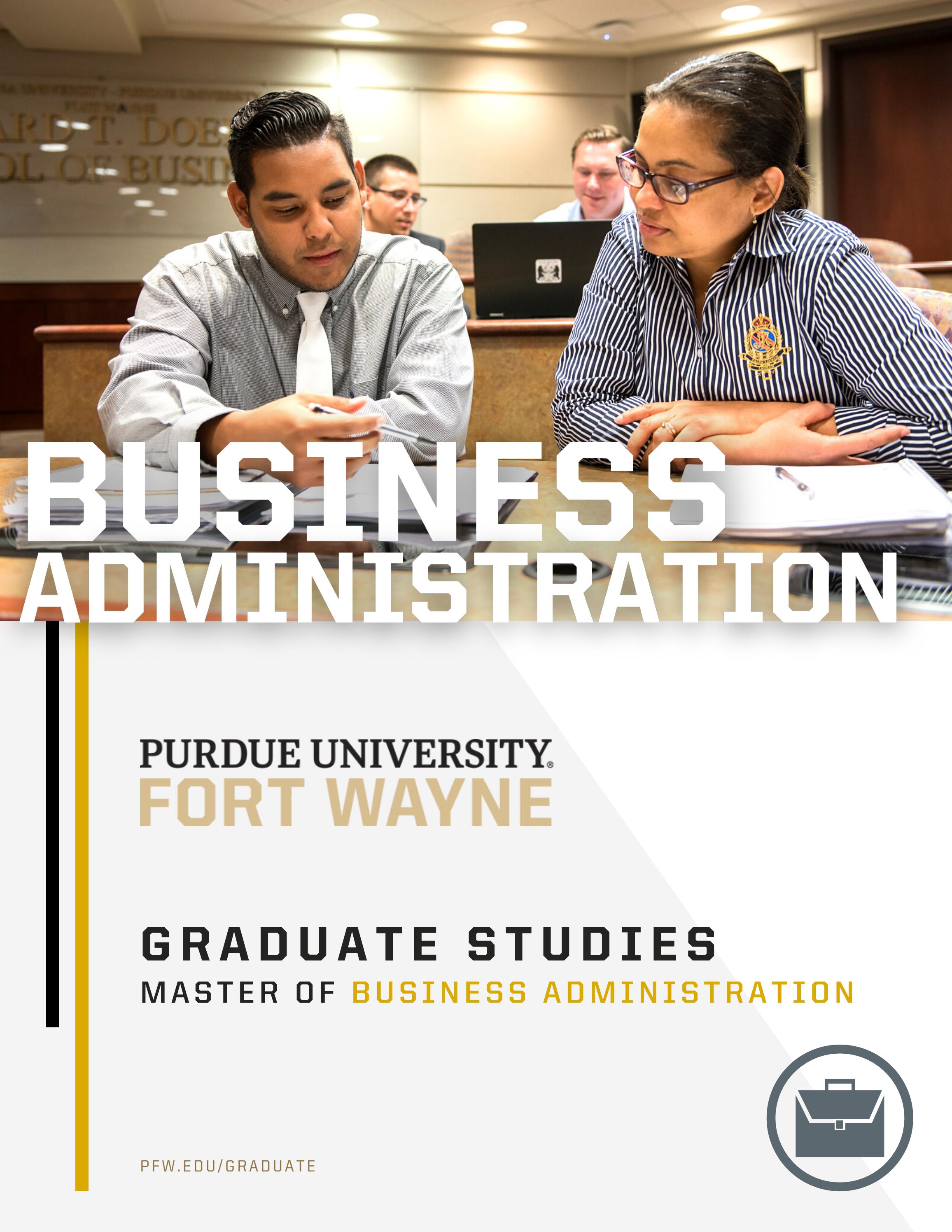 Master of Business Administration Booklet by Purdue Fort Wayne ...