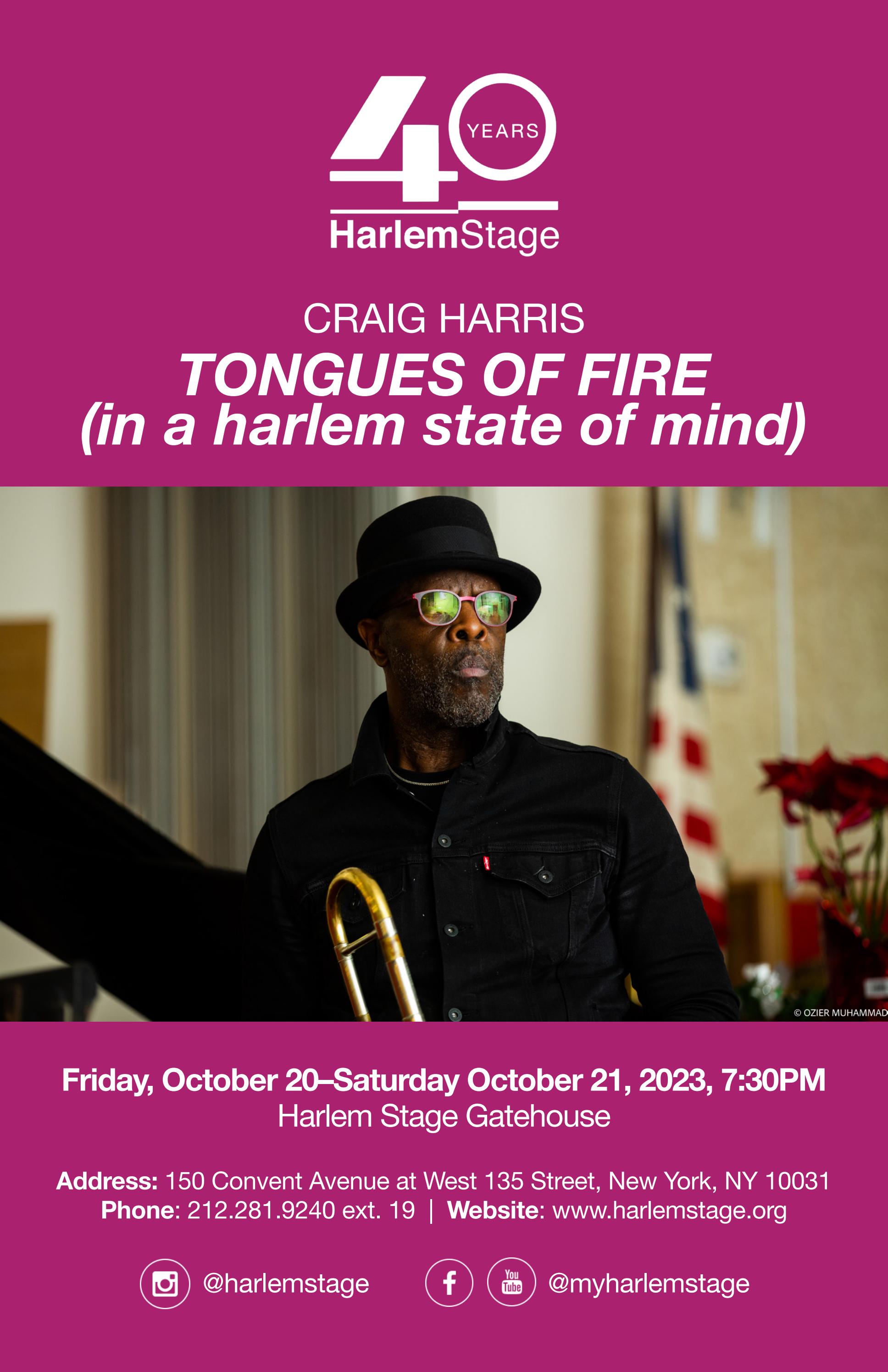 Craig Harris' TONGUES OF FIRE (in a harlem state of mind) by Harlem ...