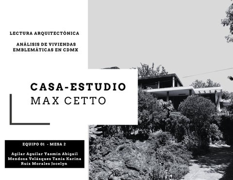 Casa - Estudio Max Cetto by TANIA KARINA MENDOZA VELAZQUEZ - Issuu