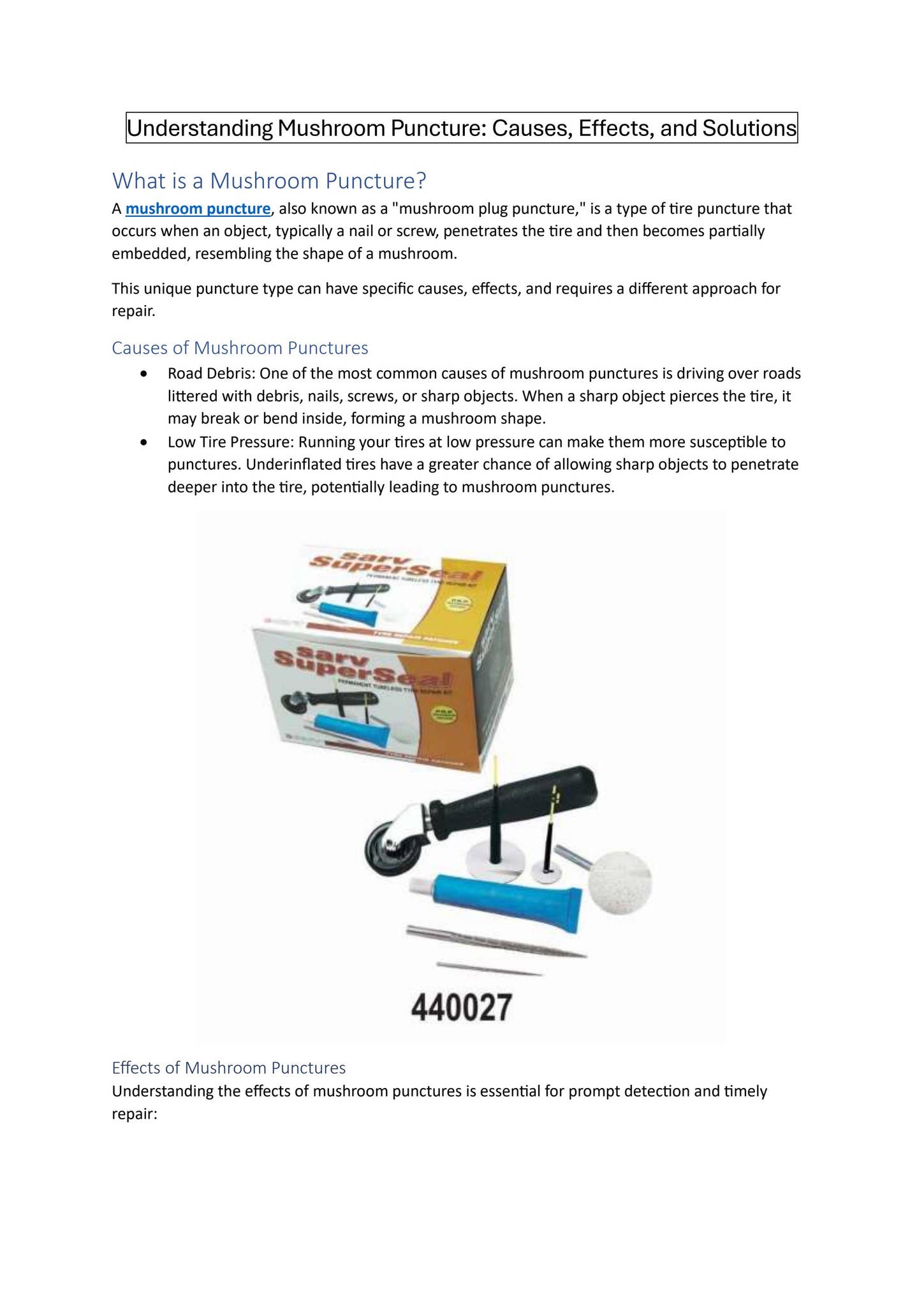 Understanding Mushroom Puncture: Causes, Effects, and Solutions by ...