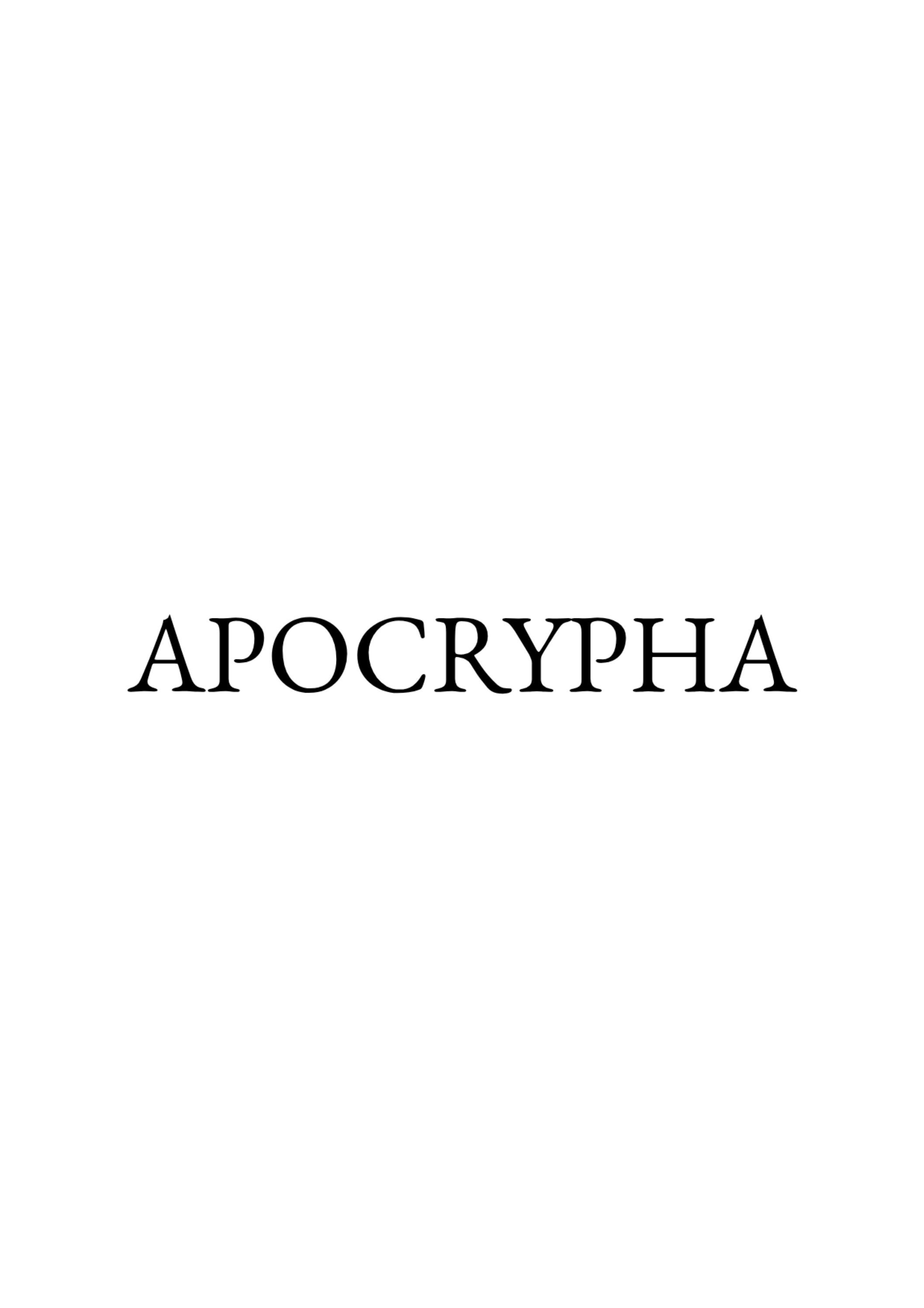 English - The Apocrypha by Filipino Tracts and Literature Society Inc ...