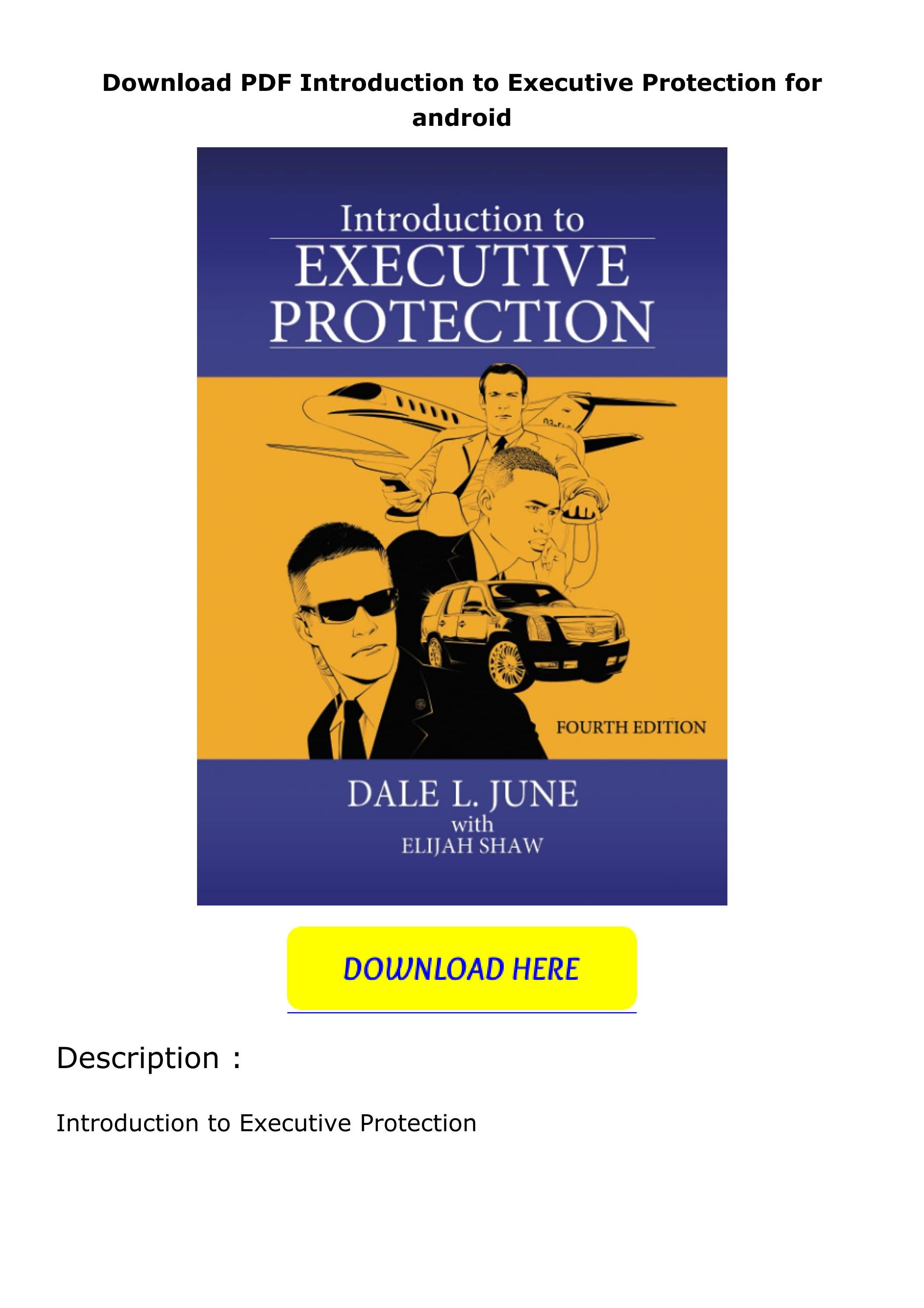 Download PDF Introduction to Executive Protection for android by Esparzaxdra - Issuu