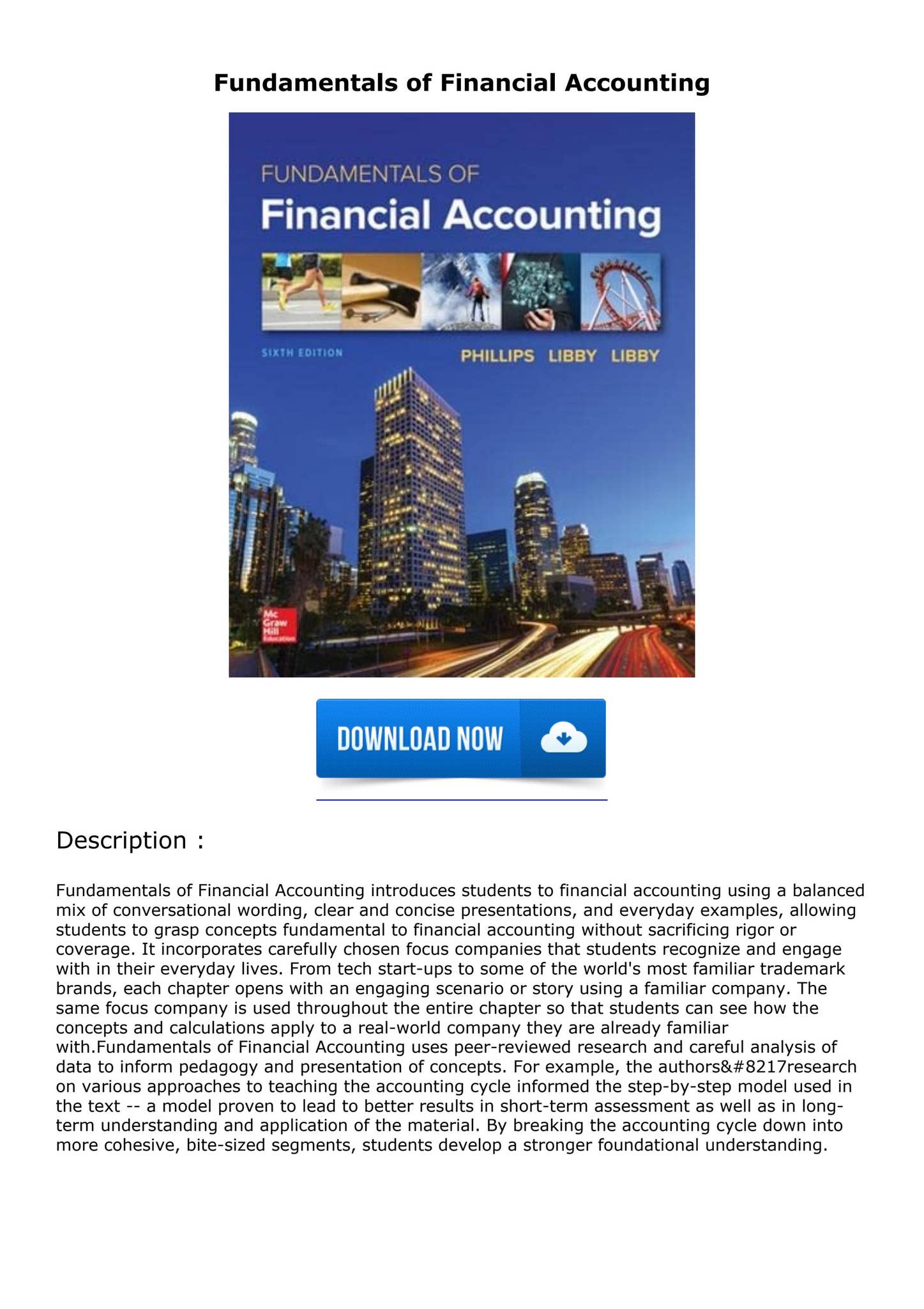 (PDF/DOWNLOAD) Fundamentals of Financial Accounting ipad by ...