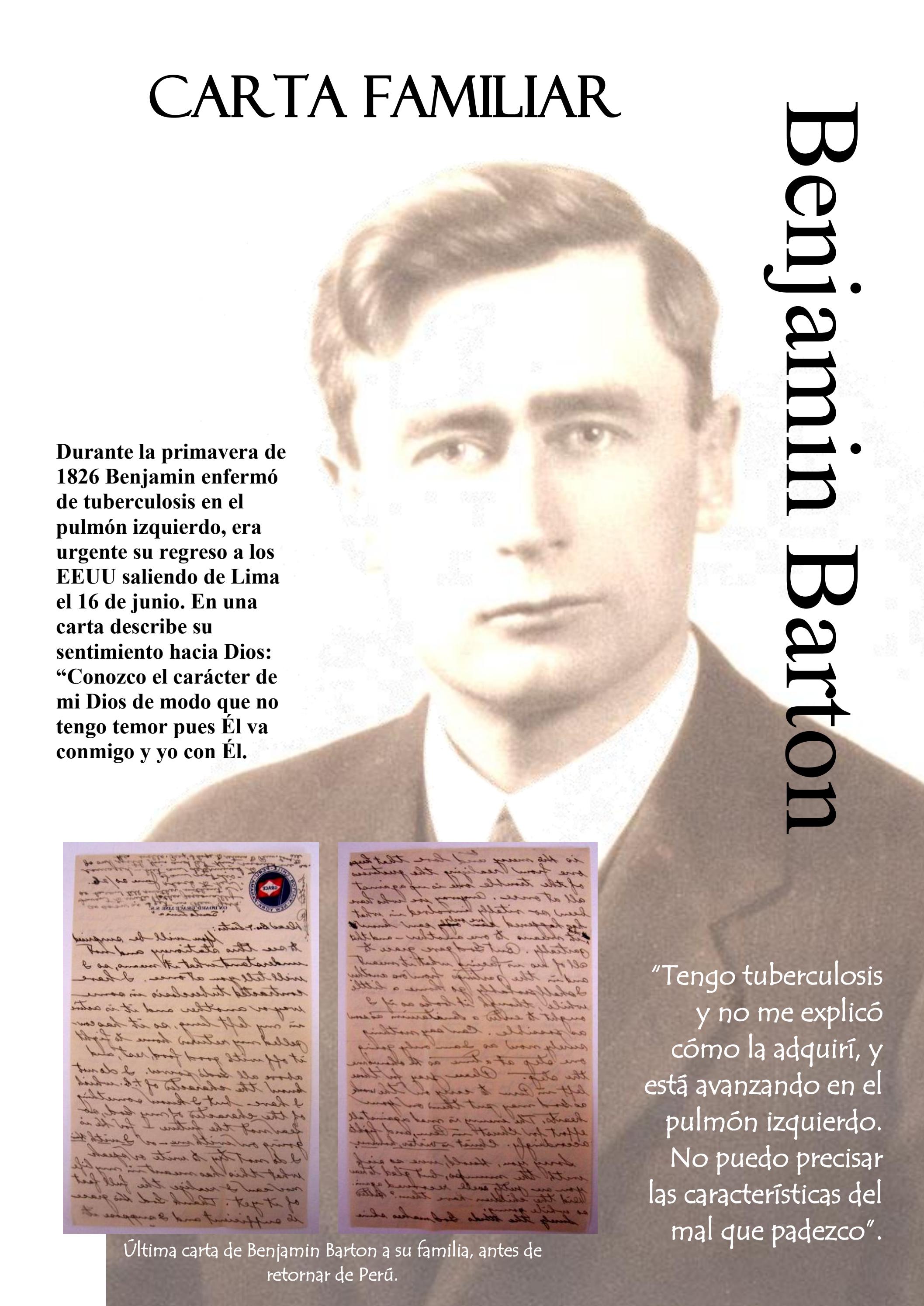 Carta familiar Benjamin Barton by JORGE MAQUERHUA REYES - Issuu