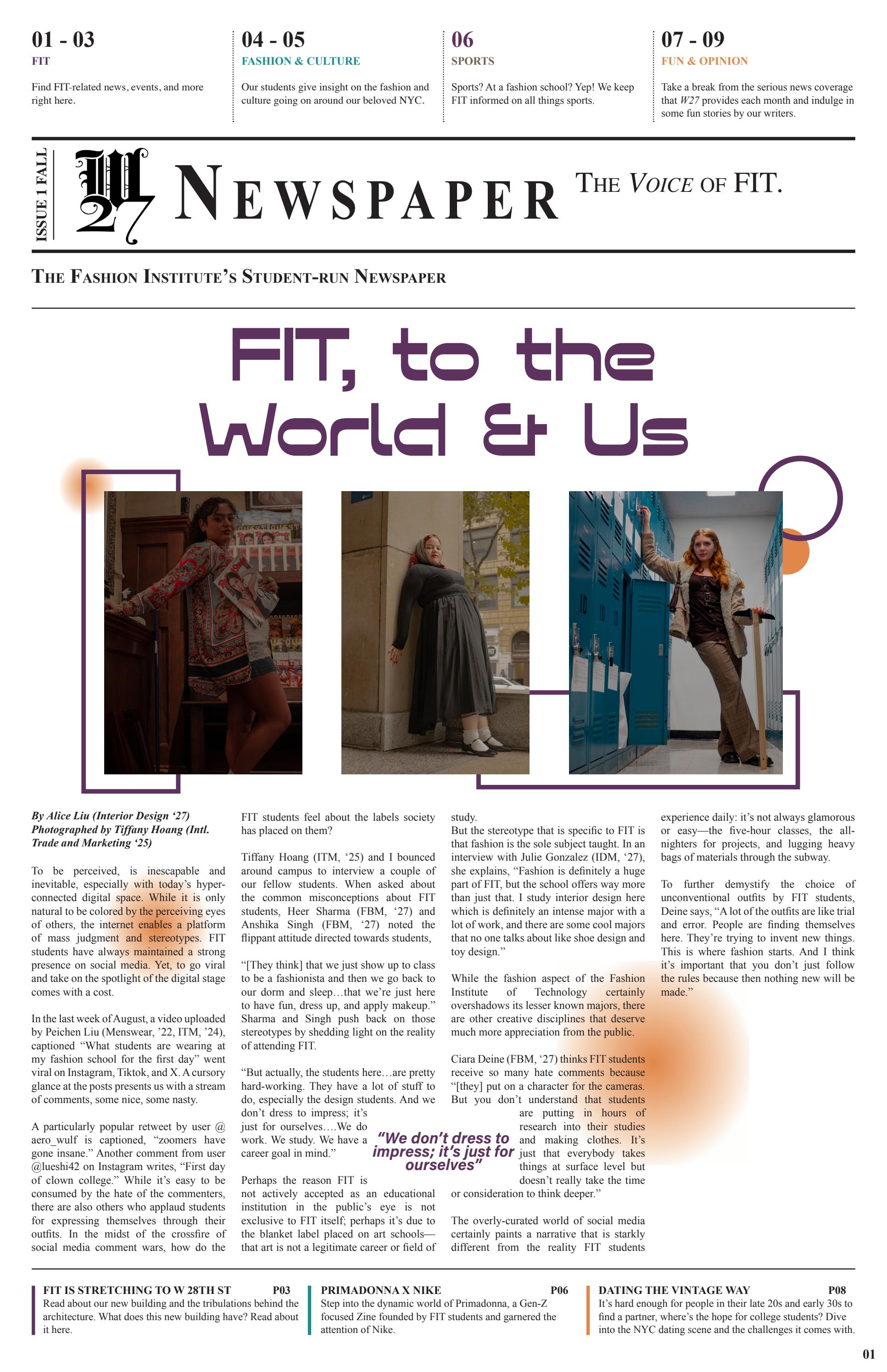 W27 Newspaper - October '23 by W27 Newspaper - Issuu
