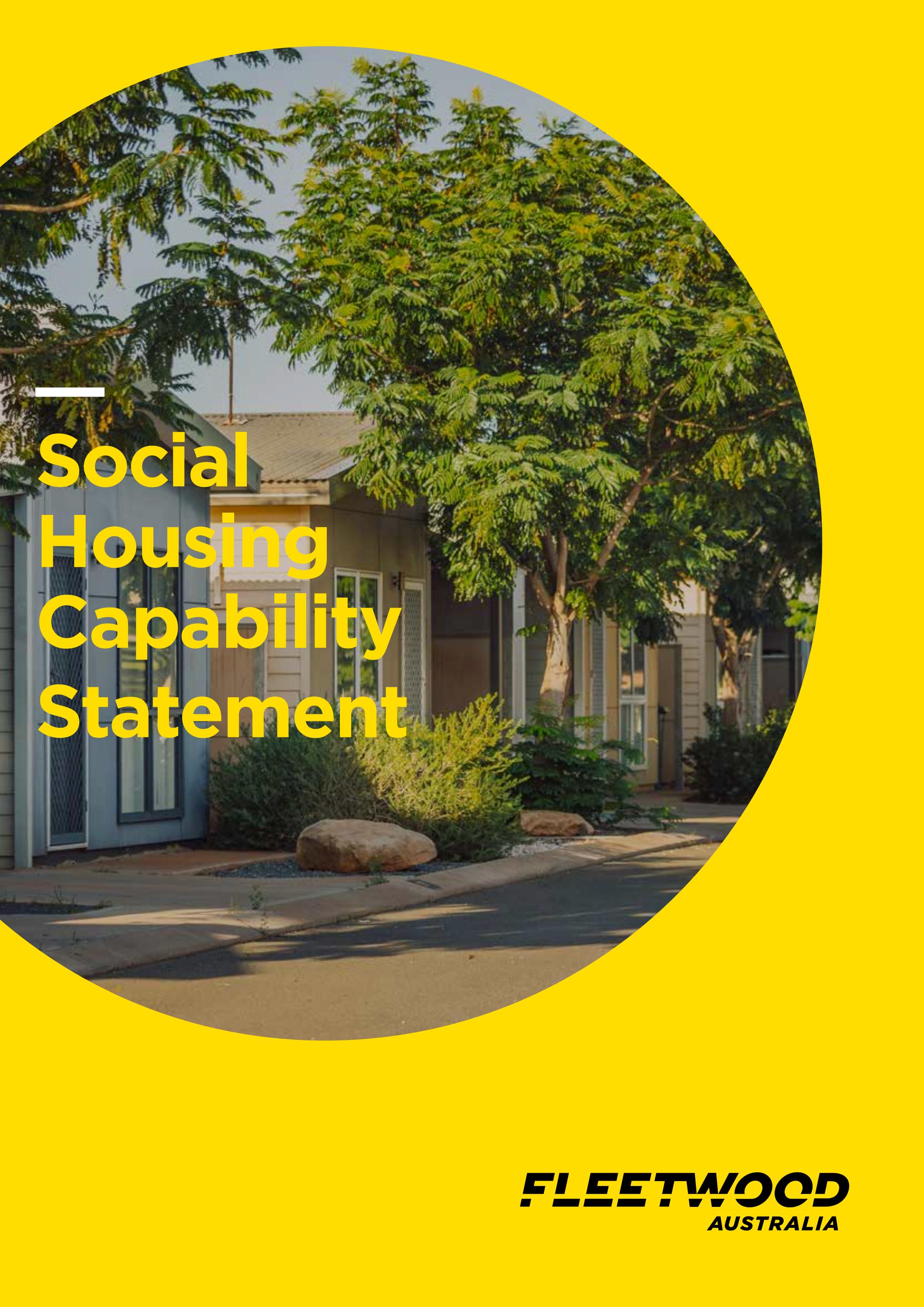 Social Housing Capability Statement by Fleetwood Australia - Issuu