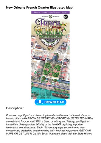 get [PDF] Download New Orleans French Quarter Illustrated Map by ...