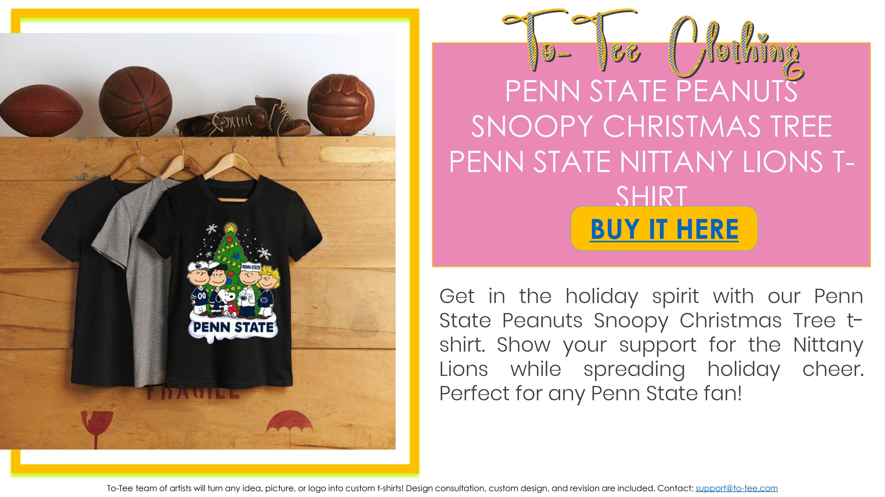 Penn State Peanuts Snoopy Christmas Tree Penn State Nittany Lions t ...