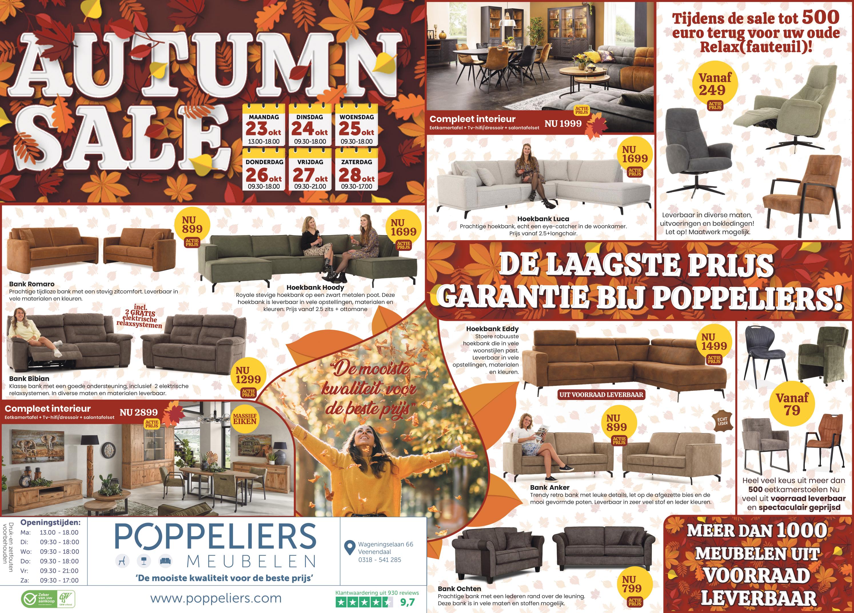 Folder of advertentie Poppeliers Meubelen week 43 by Media Solutions B ...