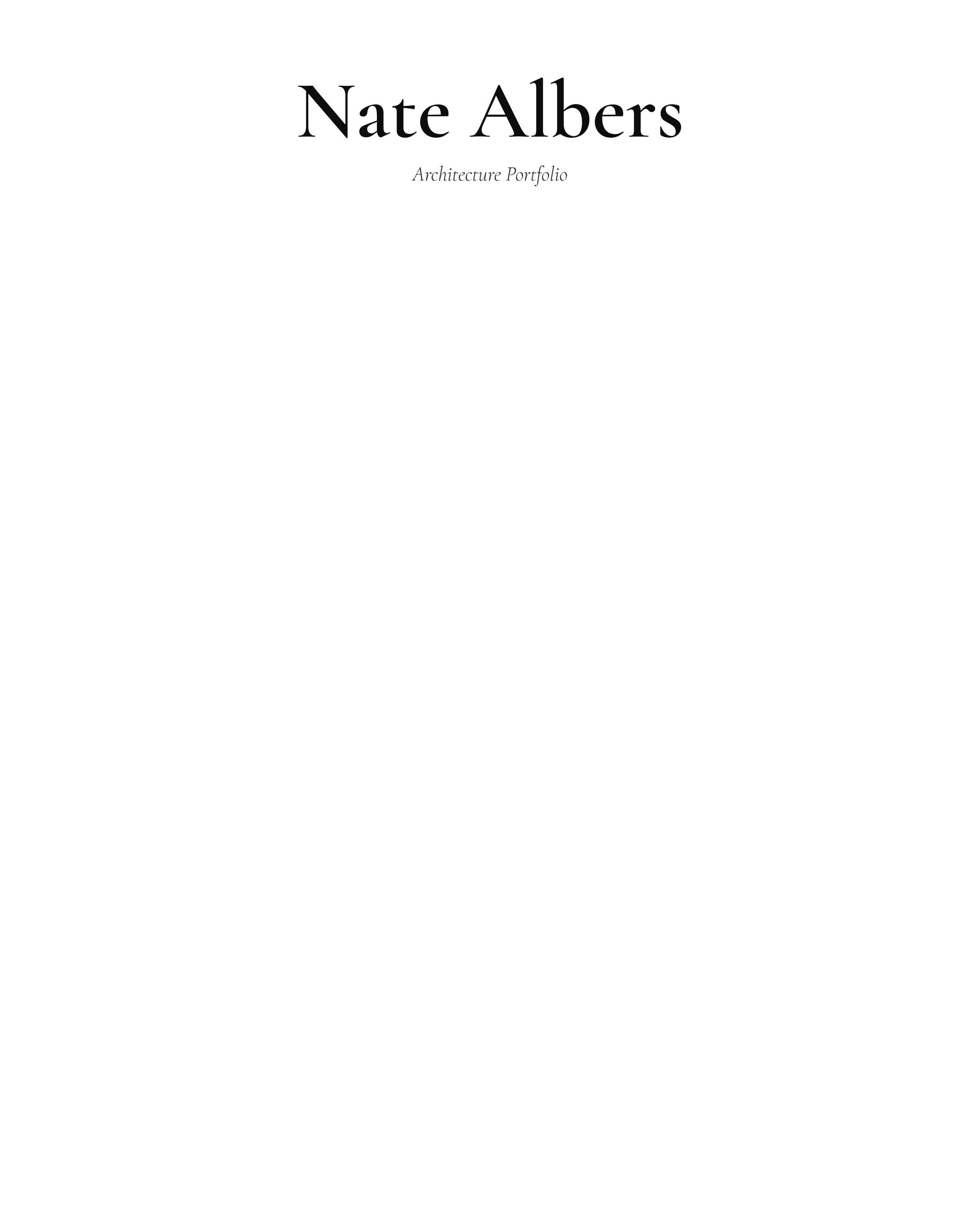Nate Albers Architecture Portfolio by natealbers - Issuu